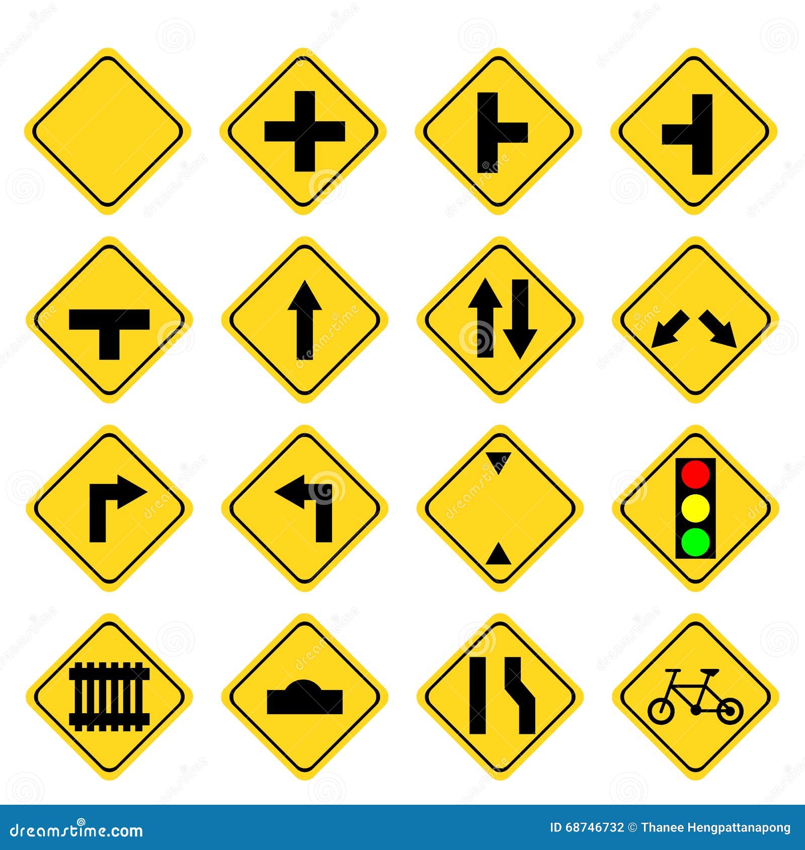 Set of transportation sign stock vector. Illustration of icon - 68746732
