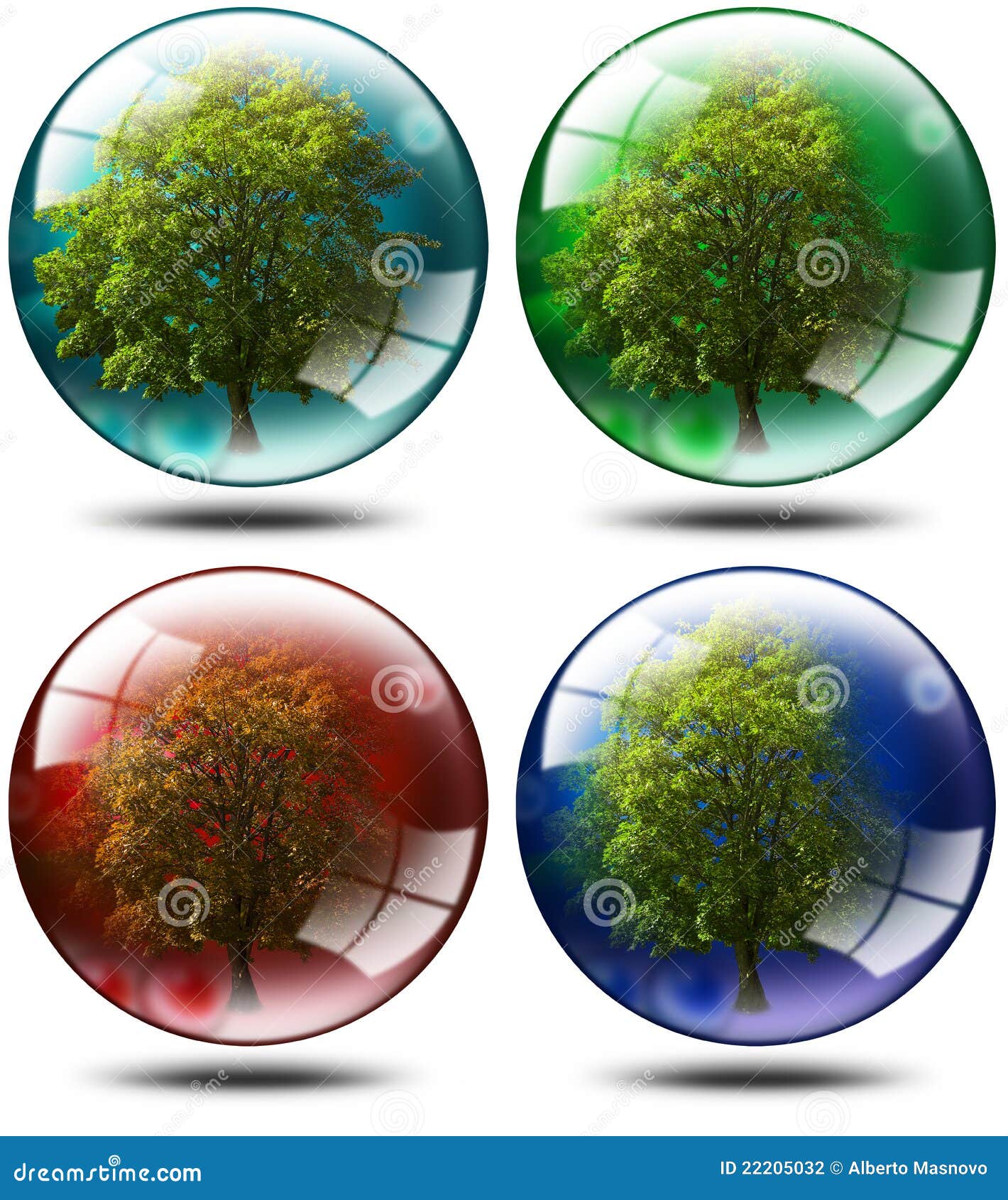 Set - trees in the globe stock illustration. Illustration of ...