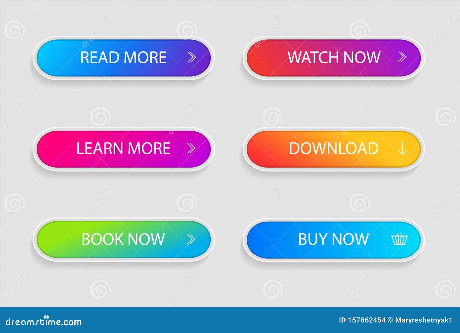 Set of Trendy Action Button for Web, Mobile App.Template Gradient ... Set of Trendy Action Button for Web, Mobile App.Template Gradient ...