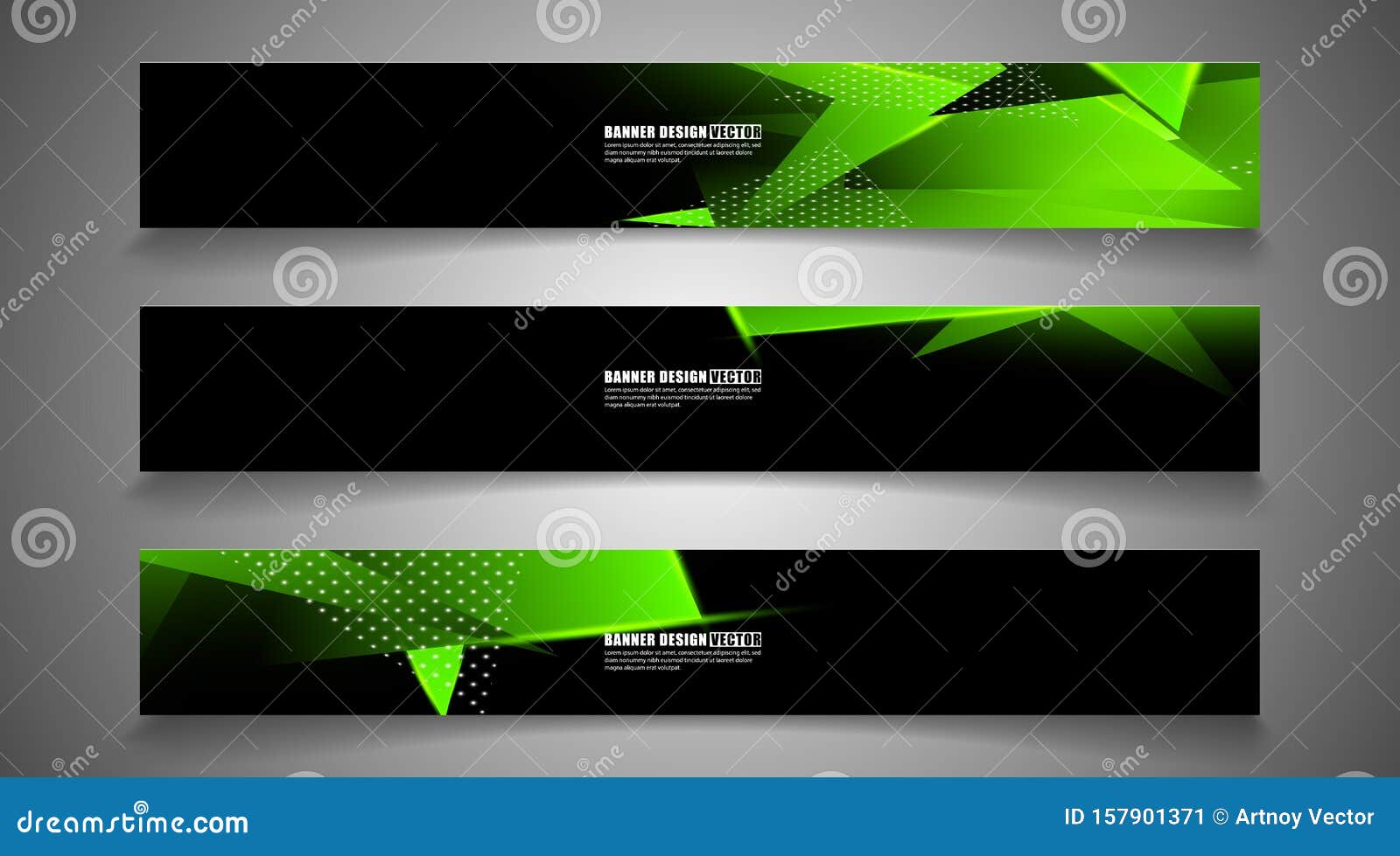 Green Abstract Header Banner Stock Illustrations – 14,212 Green ...