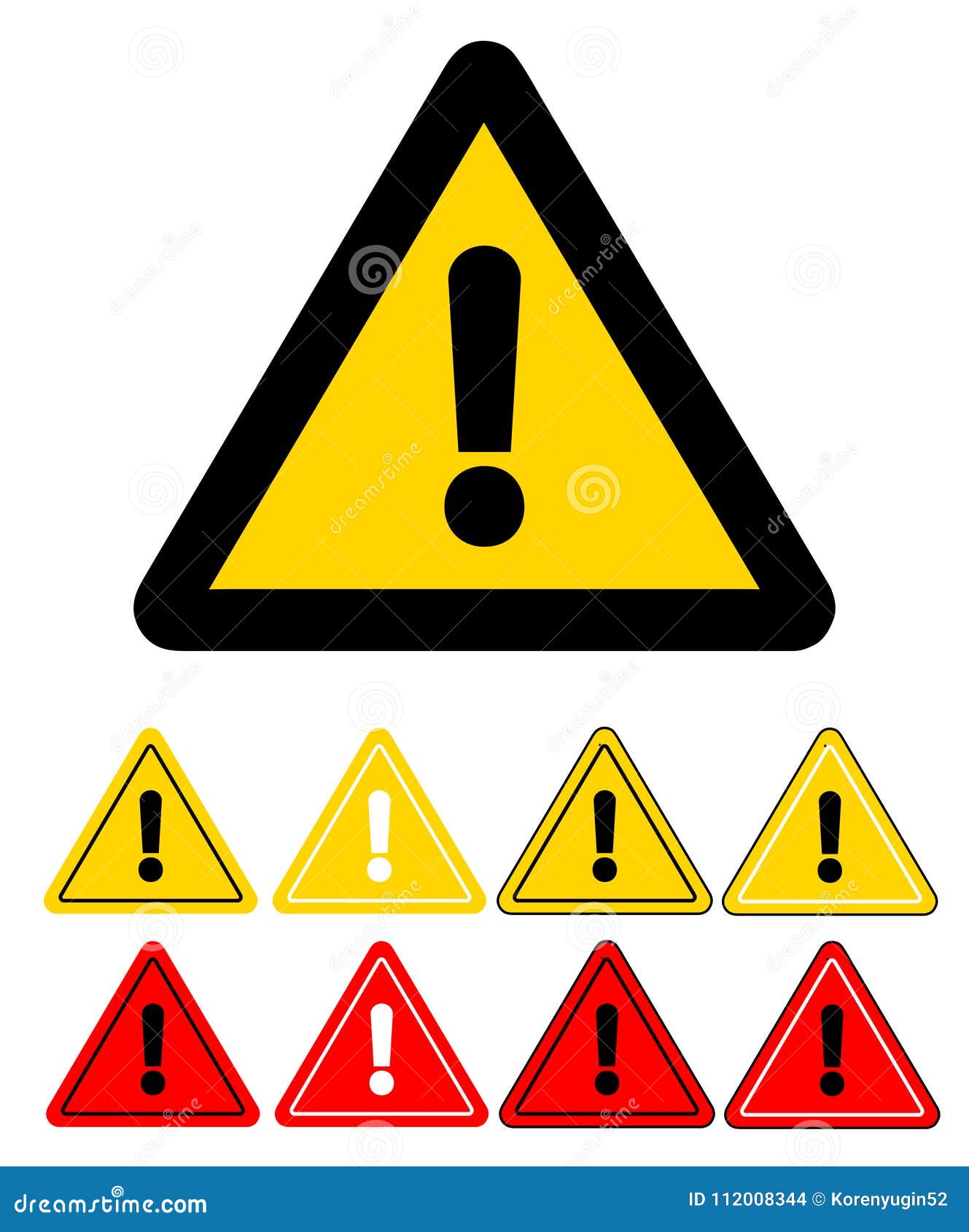 Triangle Of Caution Or Warning Alert Sign Vector | CartoonDealer.com ...