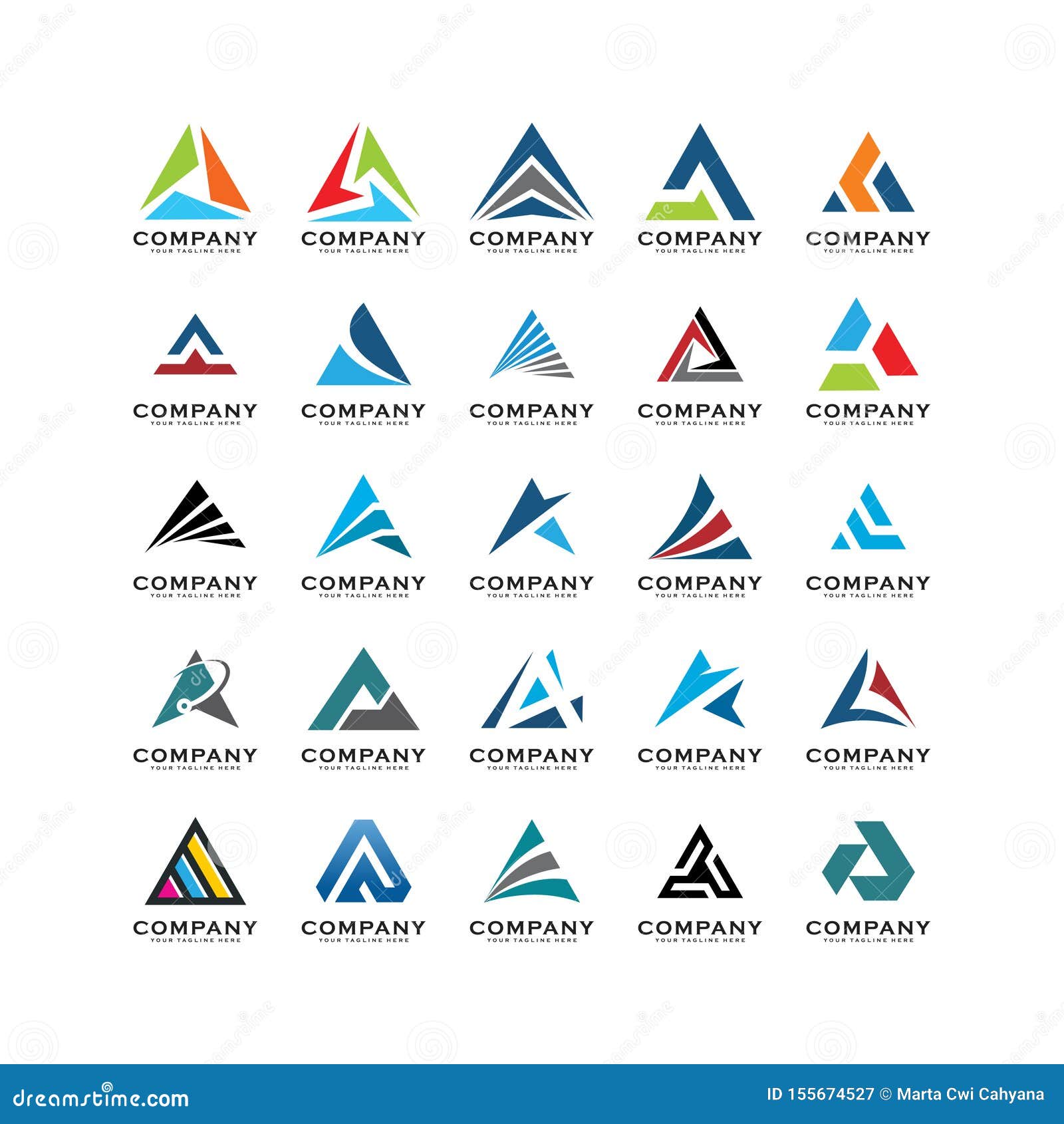 Ie Or Ei Triangle Logo Design Inspiration Vector Illustration ...