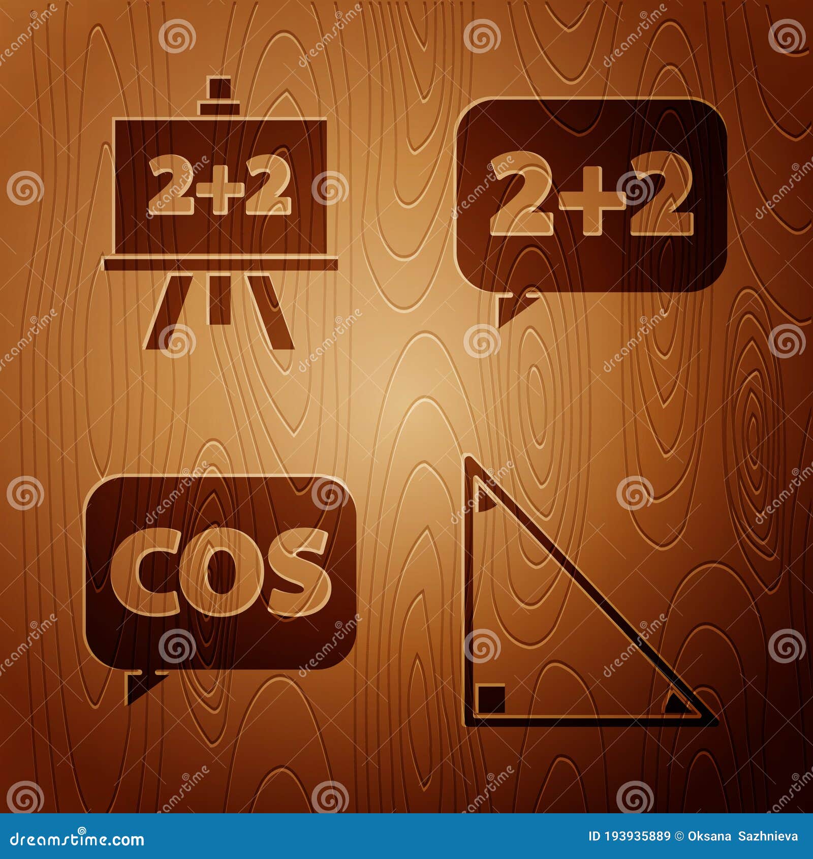 Math Och Chalkboard Background. Vector Illustration | CartoonDealer.com ...