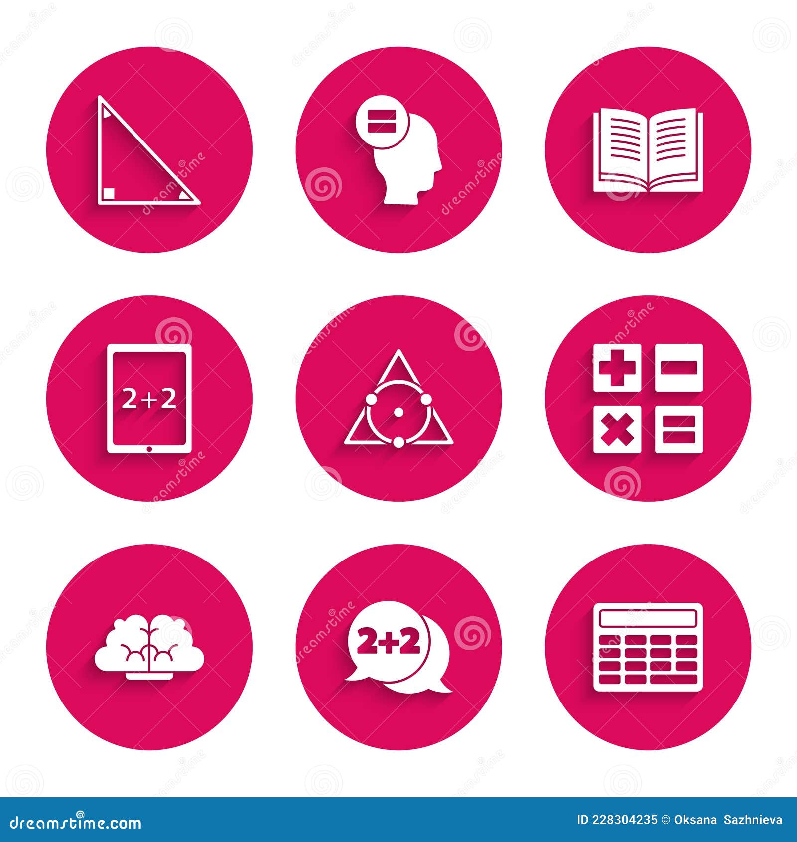 Set Triangle Math, Equation Solution, Calculator, Human Brain, Tablet ...