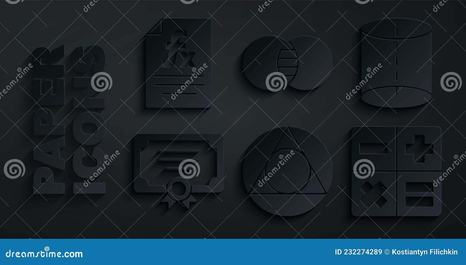 Set Triangle Math, Geometric Figure, Certificate Template, Calculator ... Set Triangle Math, Geometric Figure, Certificate Template, Calculator ...