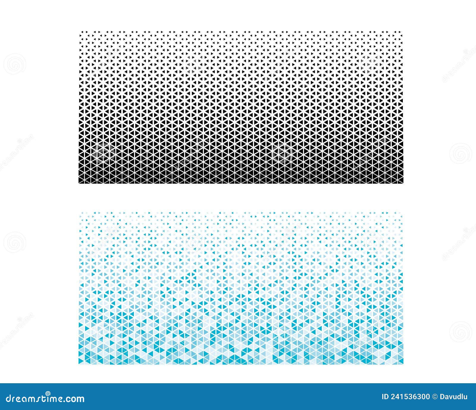 Set of Triangle Particles Horizontal Seamless Pattern Background ...