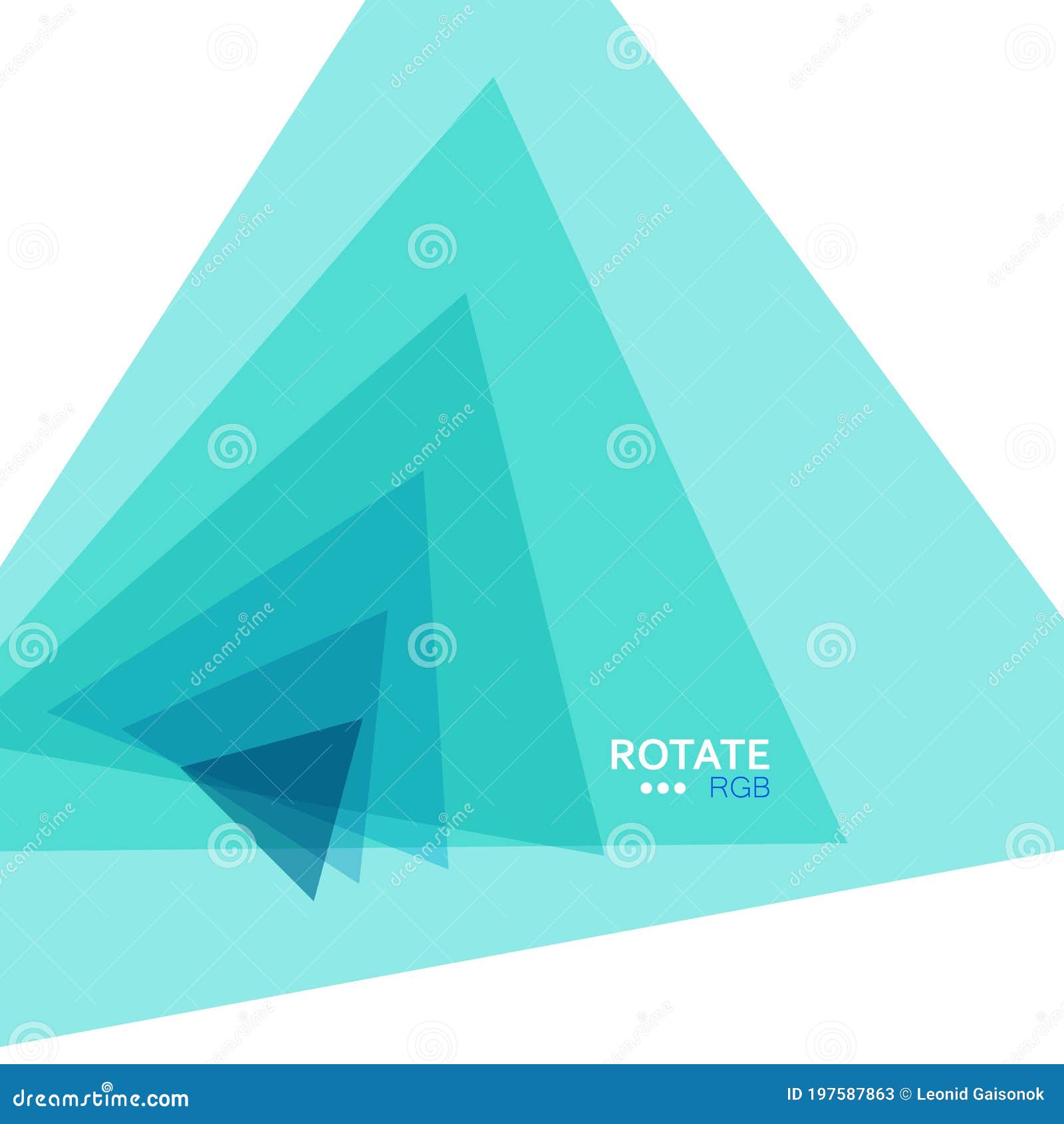 Set Triangle Rotate Design Element / Vector Illustration Stock ...