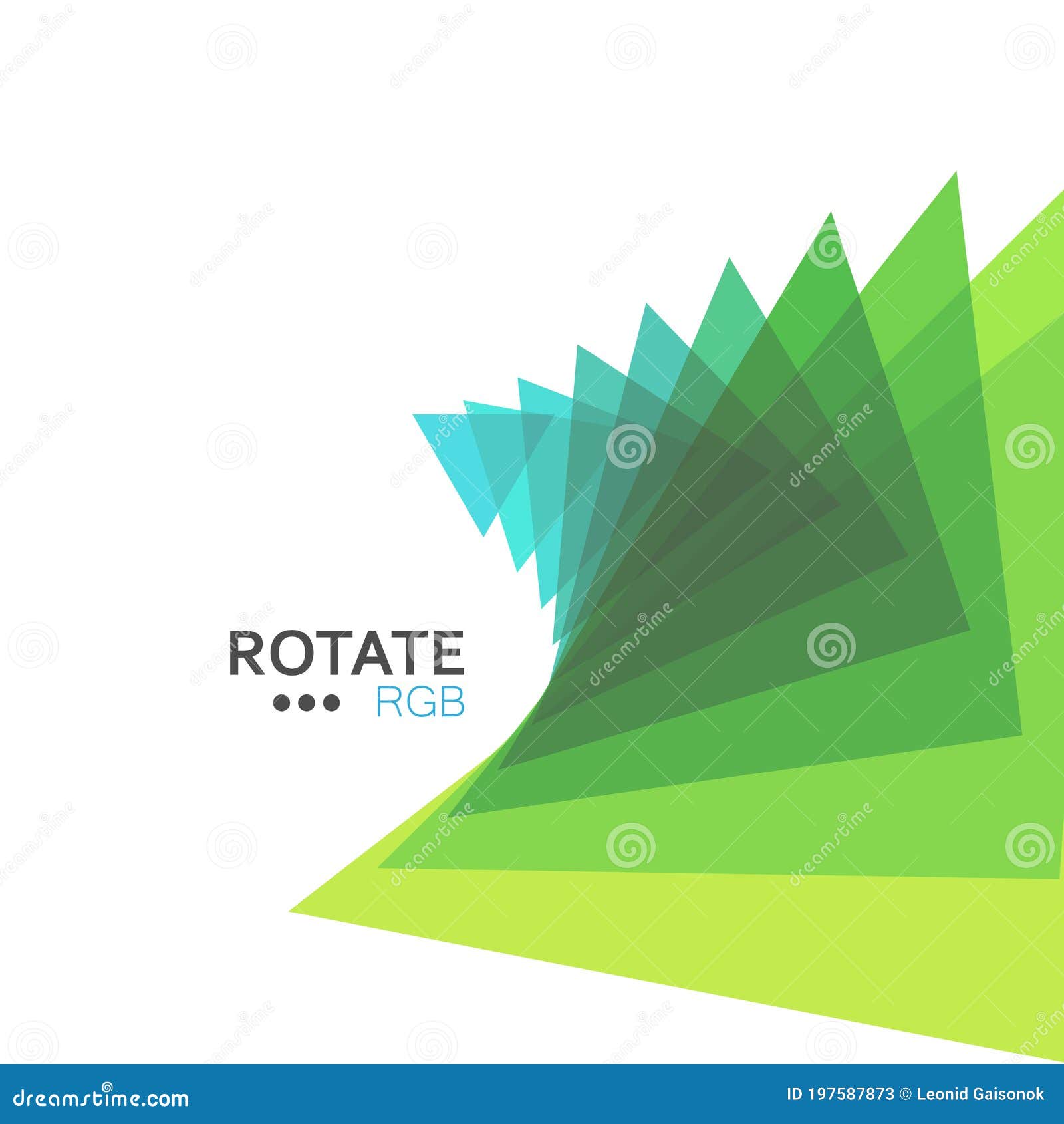 Set Triangle Rotate Design Element / Vector Illustration Stock ...