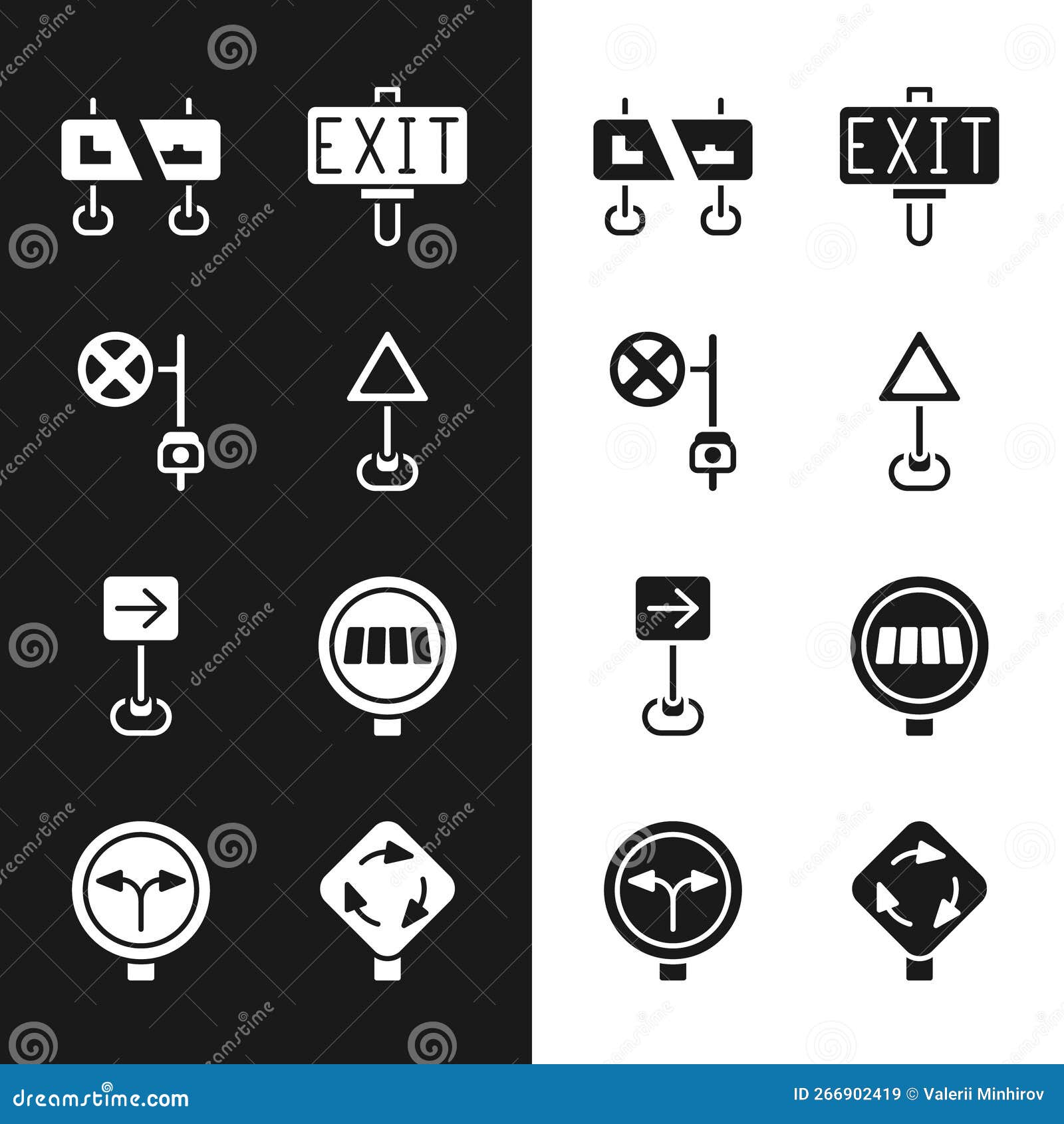 Set Triangle Warning Blank, Stop Sign with Camera, Road Traffic, Fire ...