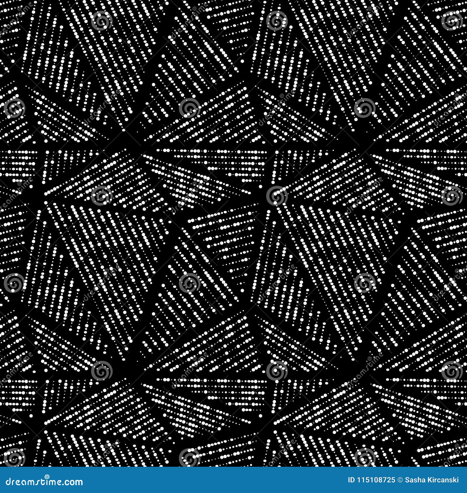 Set of Triangles and Circles Seamless Vector Pattern Stock Vector ...