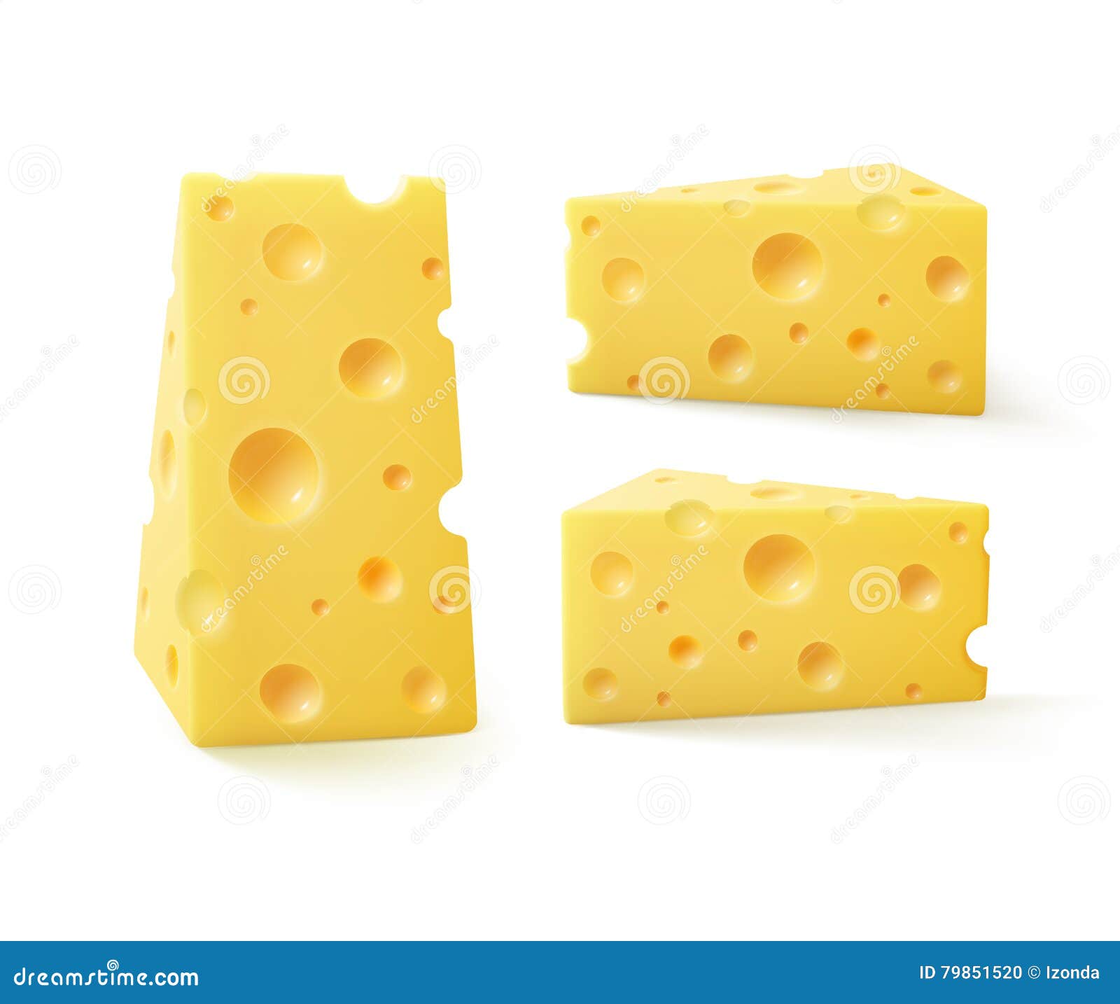 Pieces Of Swiss, Italian Or Dutch Hard Cheese. Triangular Lump Block Of ...