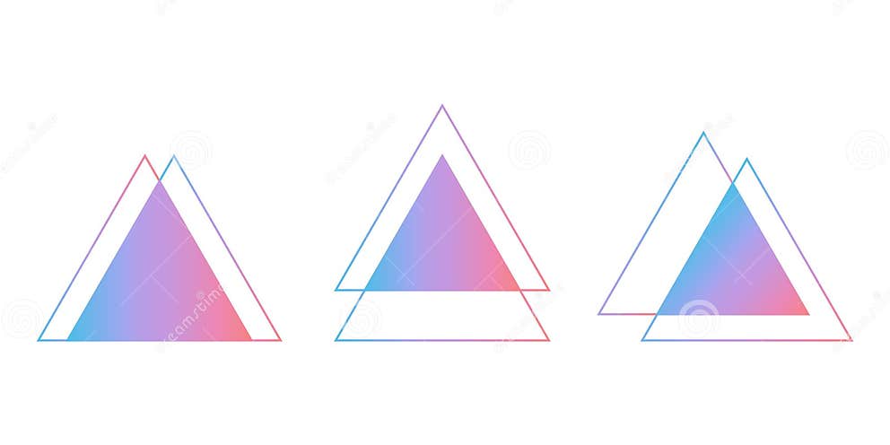 Set of Triangular Templates for Presentation in Gradient Colors ...