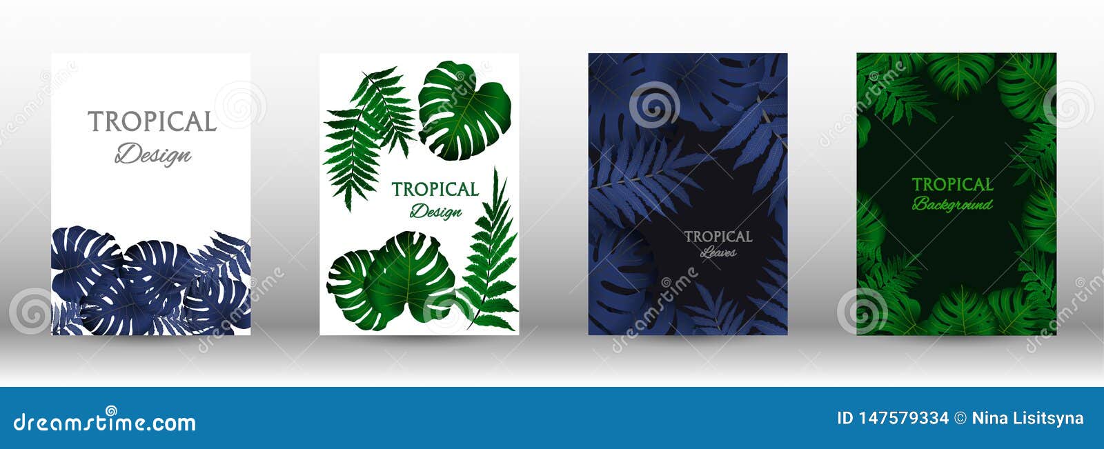 A set of tropic stock vector. Illustration of cover - 147579334