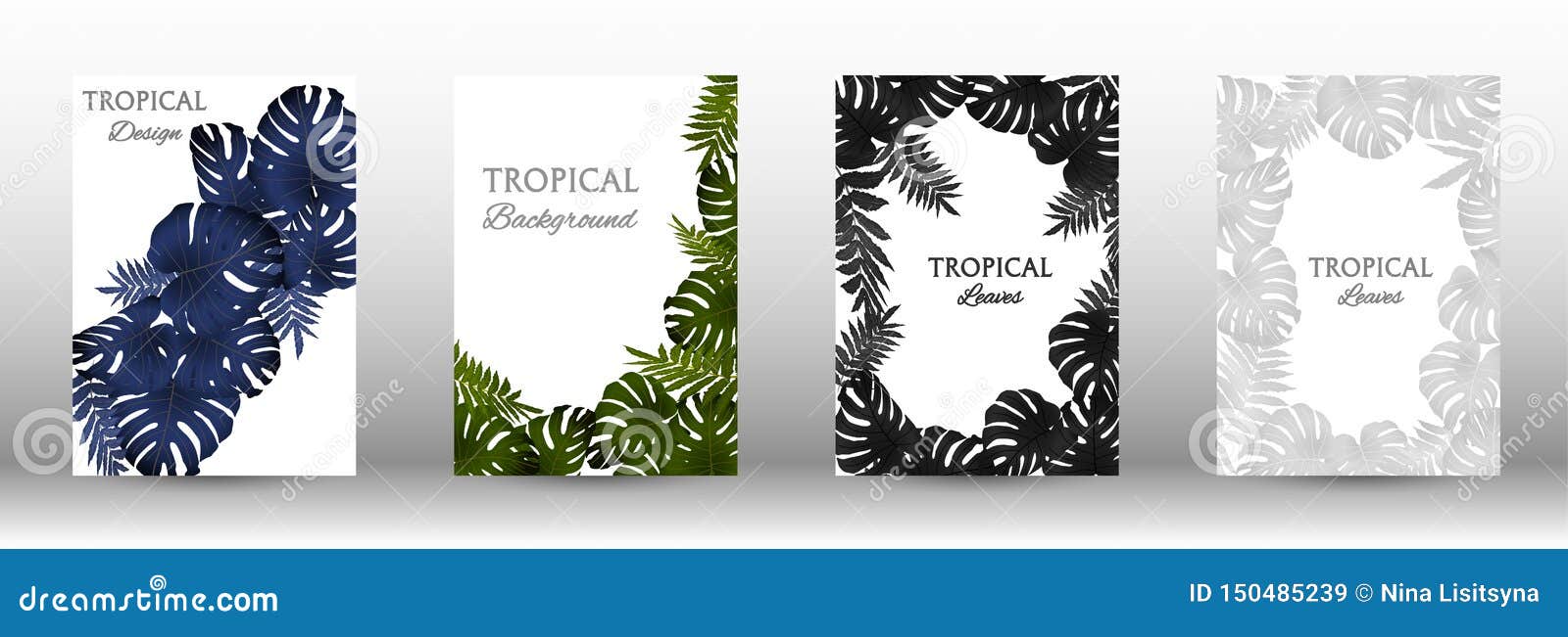 A set of tropic stock vector. Illustration of head, backdrop - 150485239