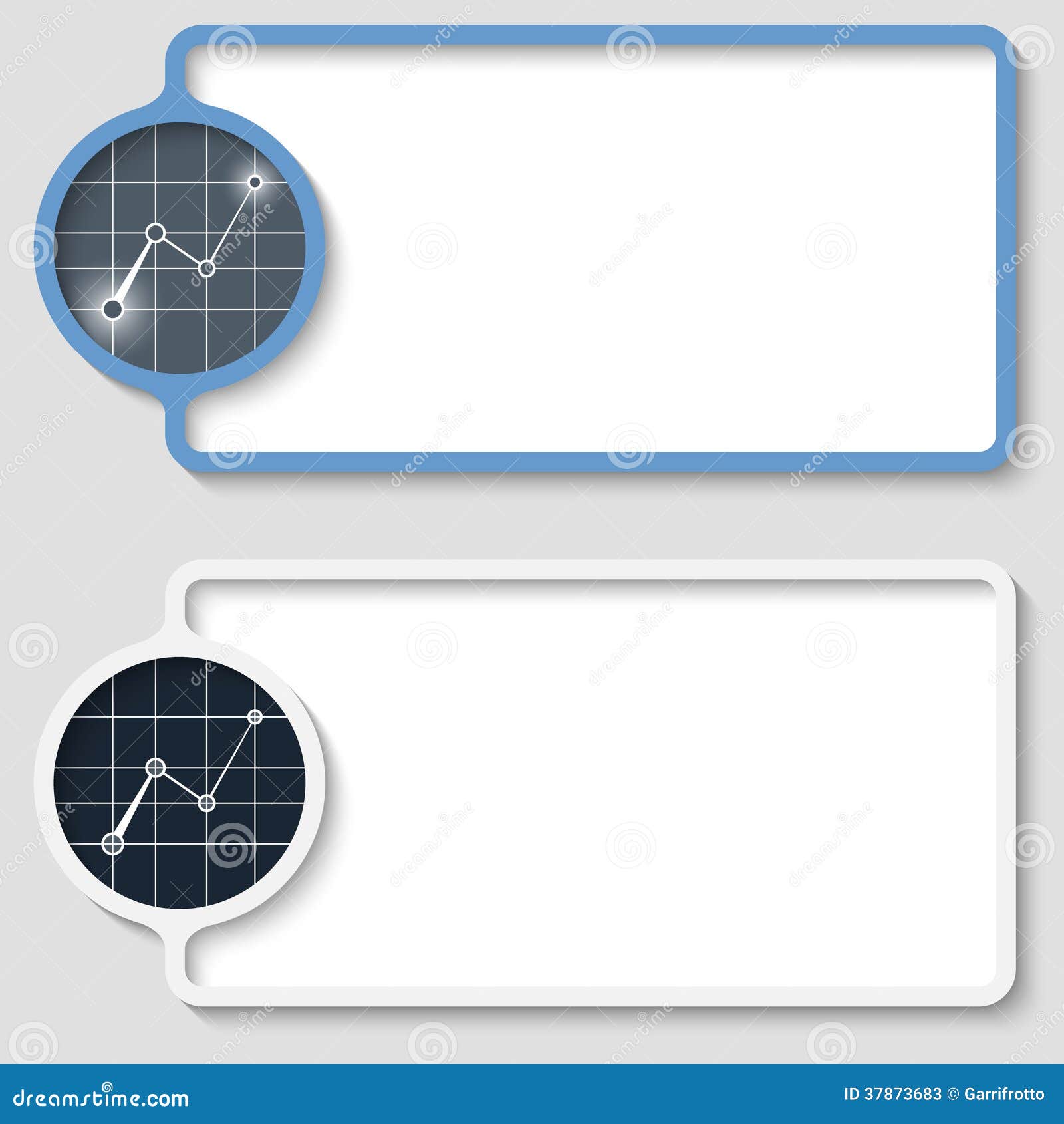 Set of Two Abstract Frame with Graph Stock Vector - Illustration of ...