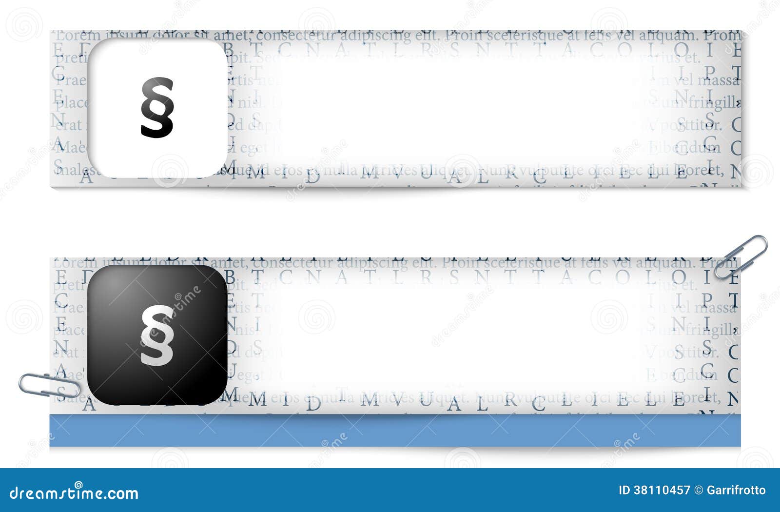 Set of two banners stock vector. Illustration of decoration - 38110457