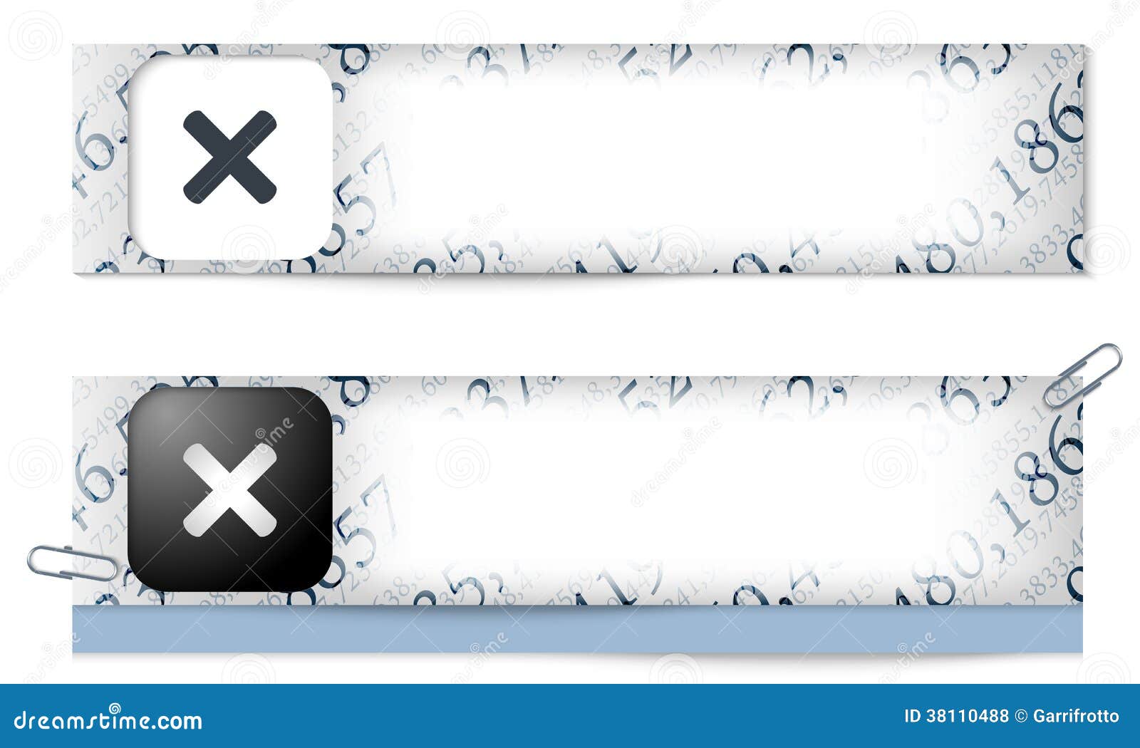 Set of two banners stock vector. Illustration of label - 38110488