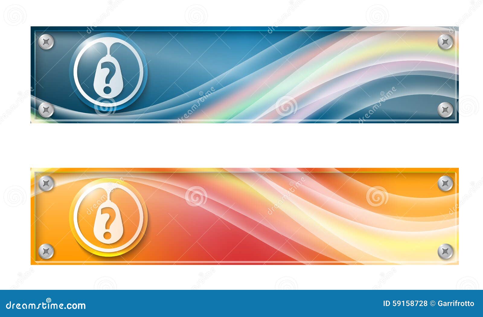 Set of two banners stock vector. Illustration of graphic - 59158728