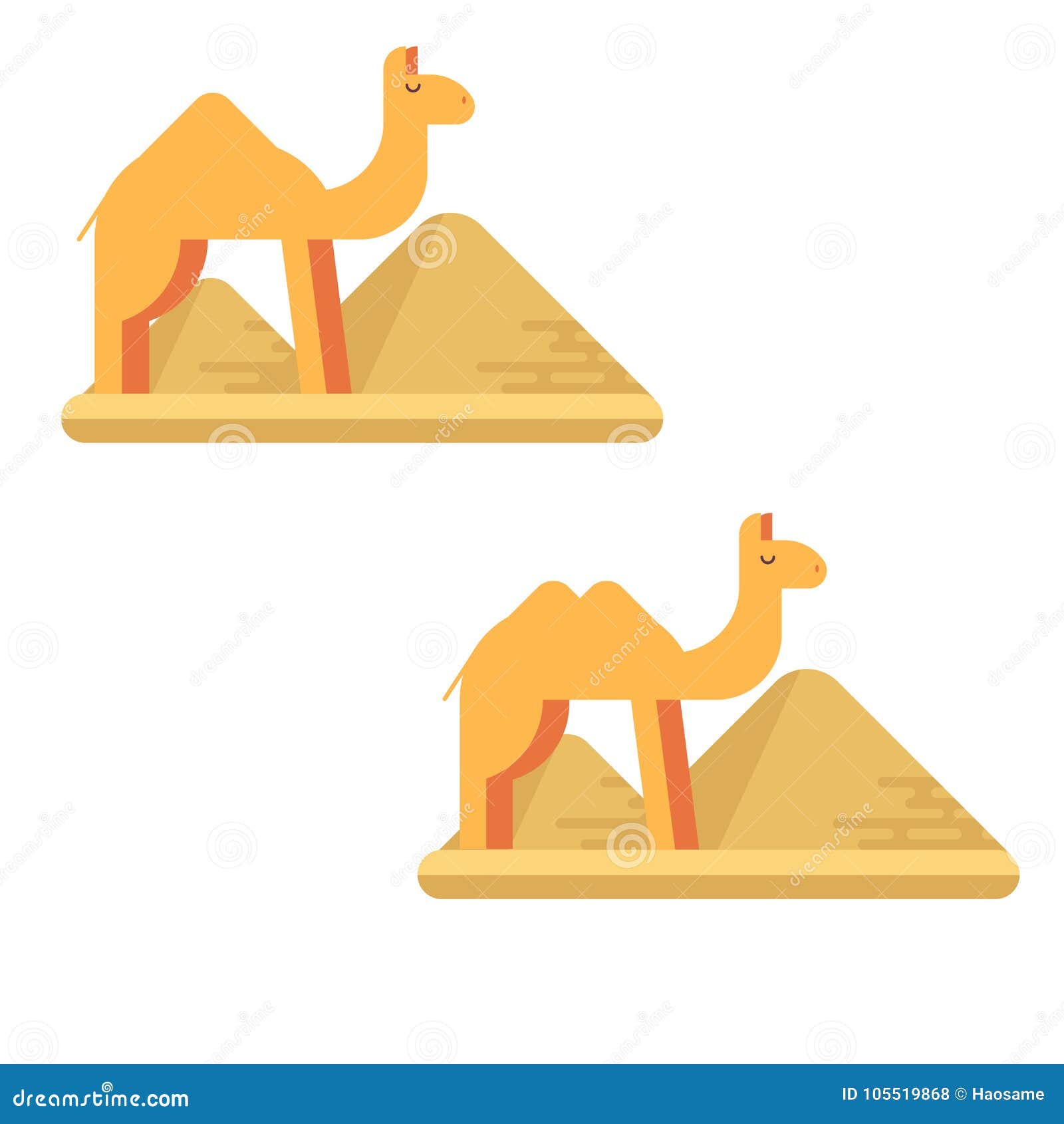 Pyramids Of Giza. Egypt Continuous Line Drawing. One Line Sketch Of ...