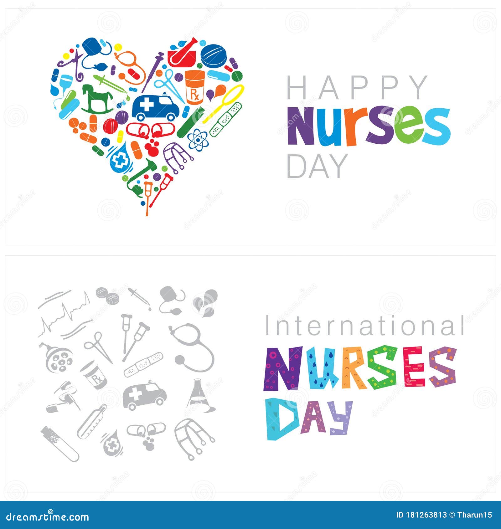 Nurses Day Cartoon Vector | CartoonDealer.com #180069699