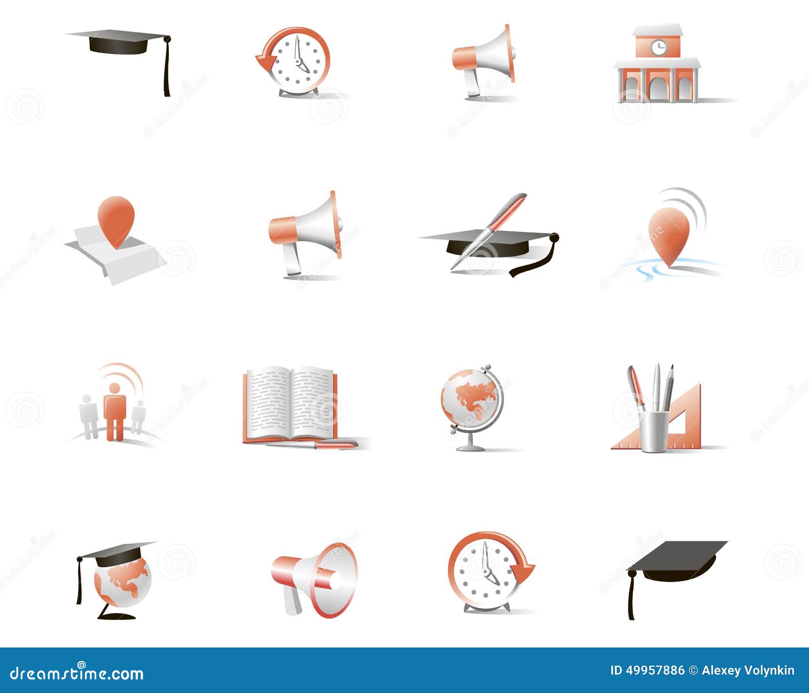 Set of two-color icons stock illustration. Illustration of learning ...