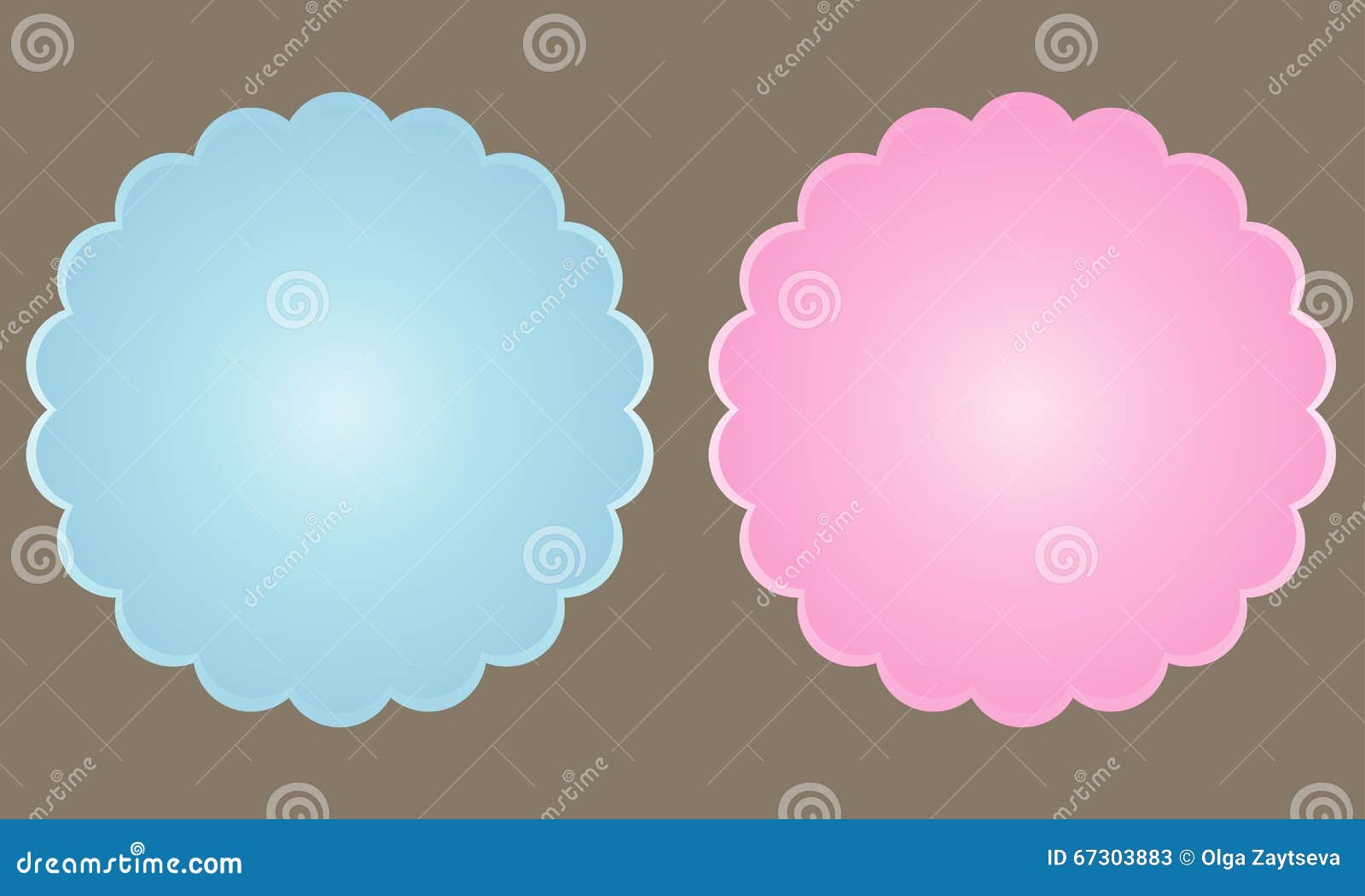Set of two color labels. stock illustration. Illustration of offer ...