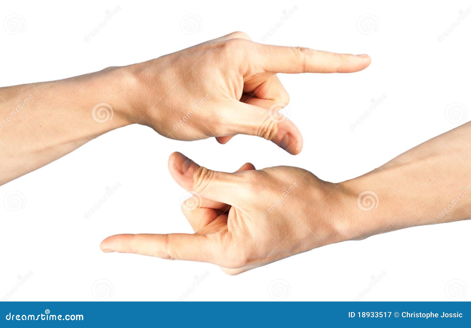 Set Of Two Hands With Pointing Finger Stock Image | CartoonDealer.com ...