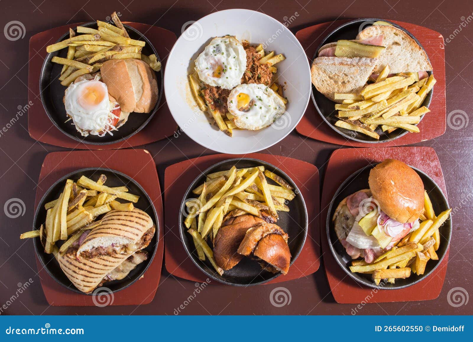 Set of typical fast food stock photo. Image of fast - 265602550