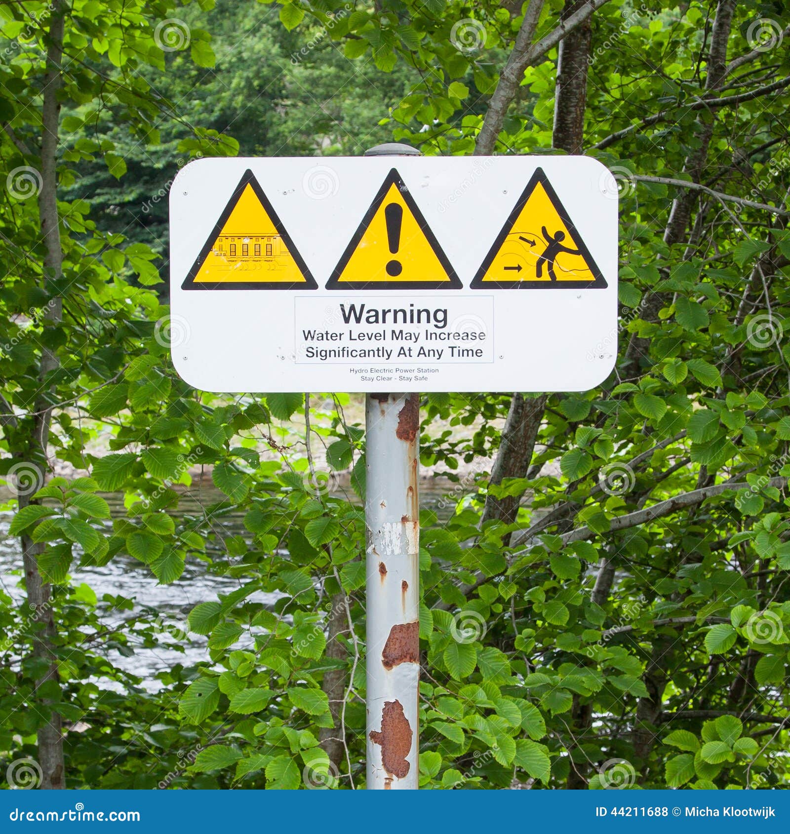 Set of Typical Open Water Swimming Warnings Stock Photo - Image of ...