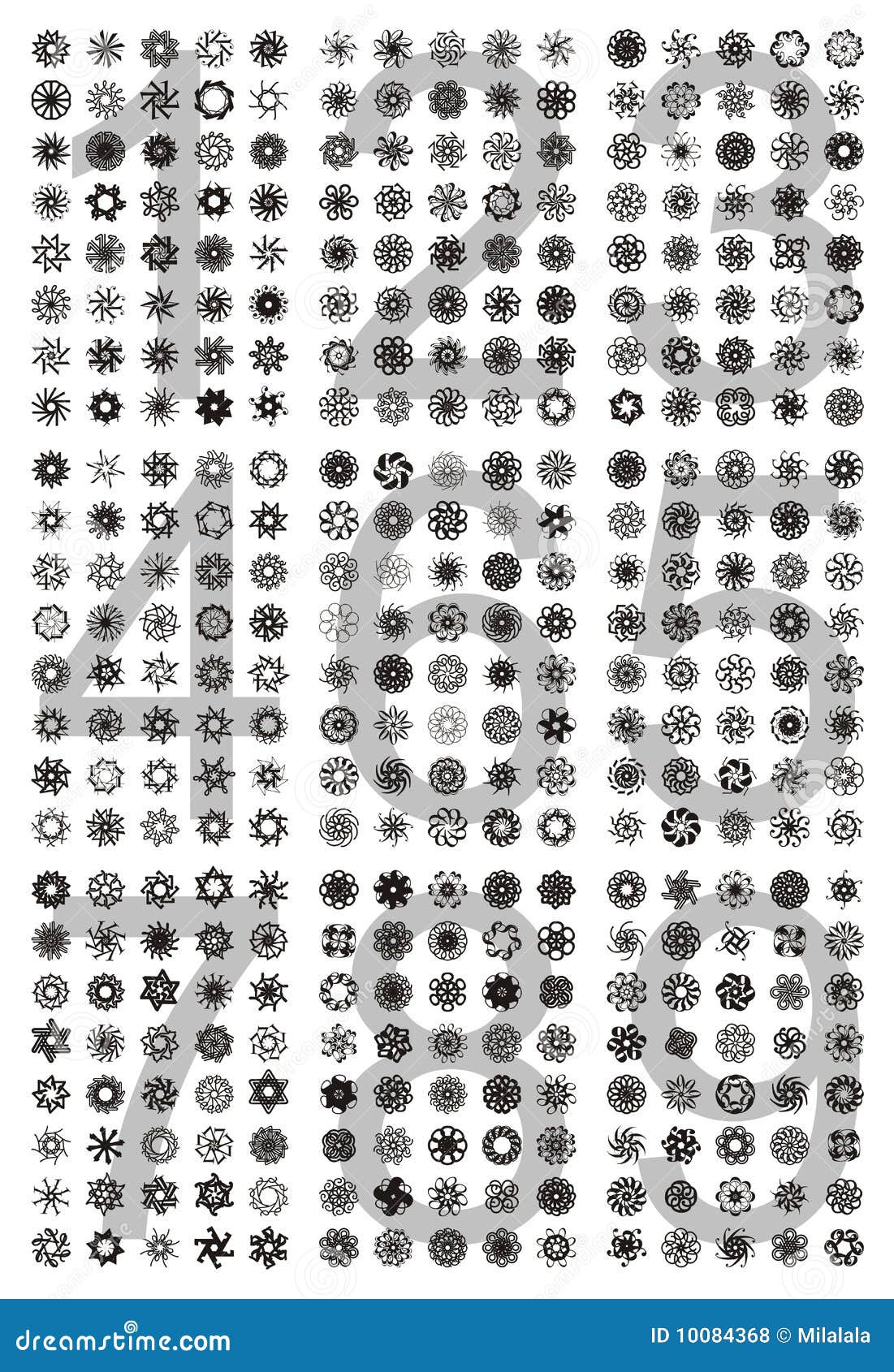 Set of Typo Ornaments (vector) Stock Vector - Illustration of circle ...