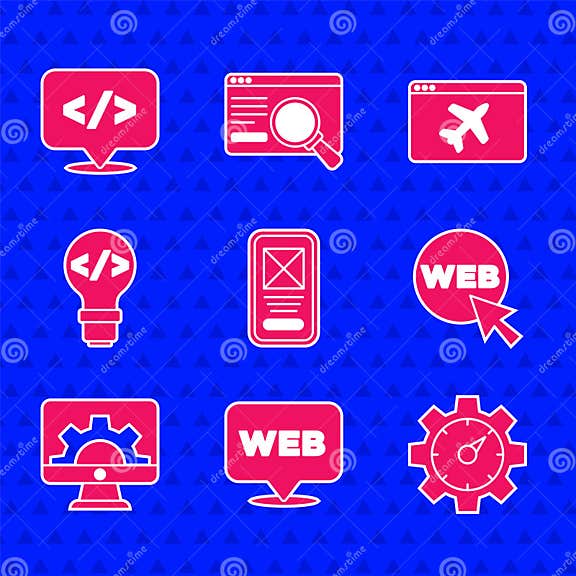Set Ui Or Ux Design Web And Graphic Website Statistic Development Front End Template And 