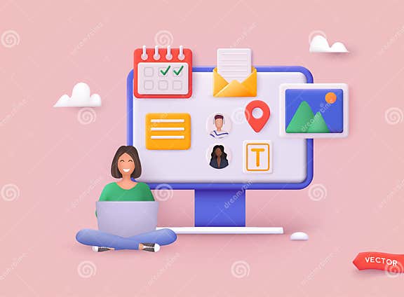 Set Of Ui And Ux Designers Creating Functional Web Interface Design For 0119