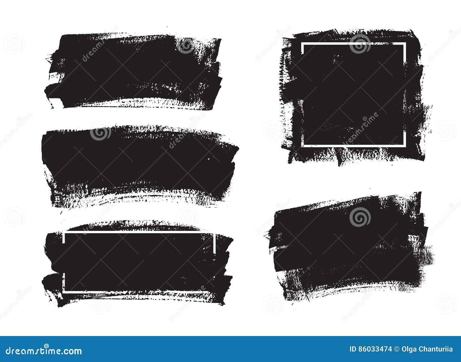 Black Paint Splatter Frame On White Royalty-Free Stock Photo ...