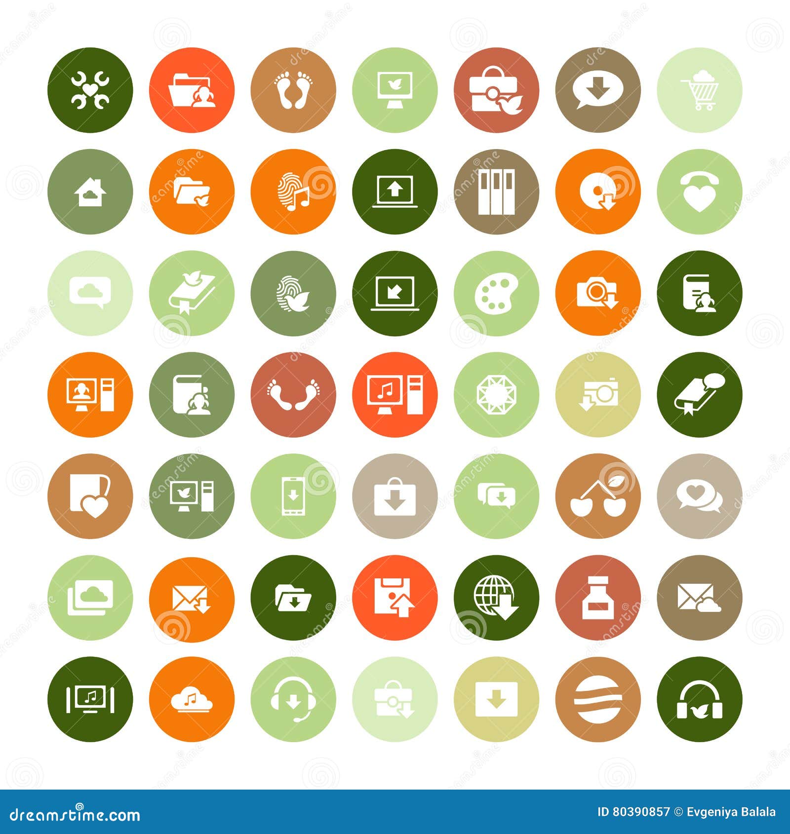 Set of 49 Universal Icons. Business, Internet, Web Design. Stock Vector ...