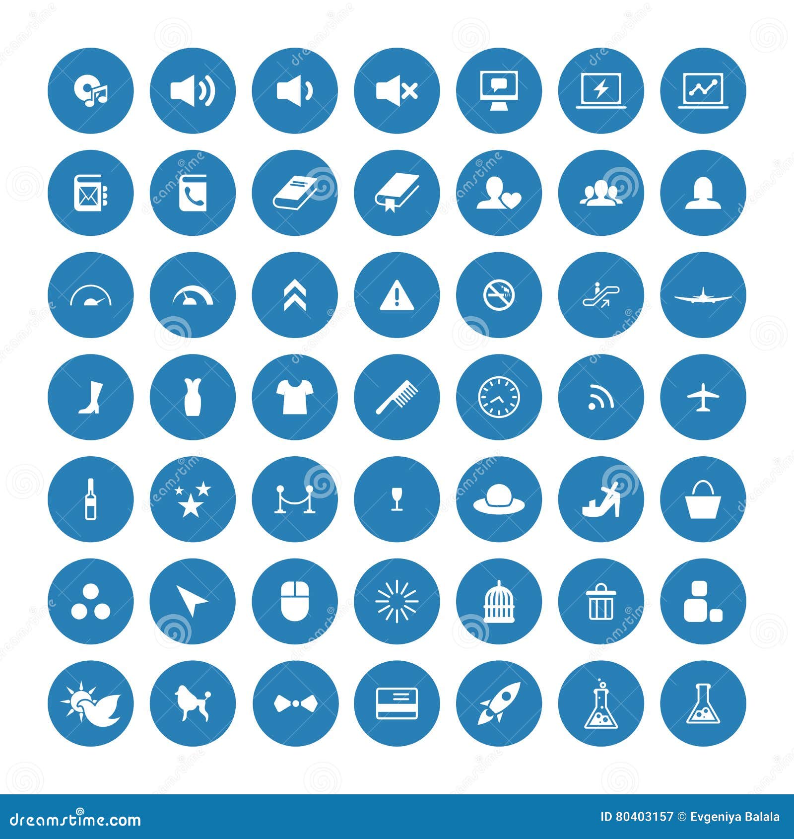 Set of 49 Universal Icons. Business, Internet, Web Design. Stock Vector ...