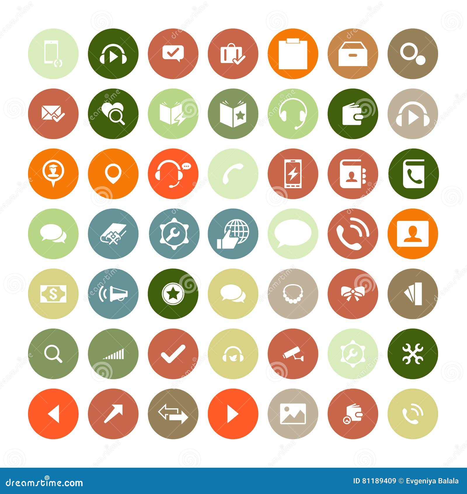 Set of 49 Universal Icons. Business, Internet, Web Design. Stock Vector ...