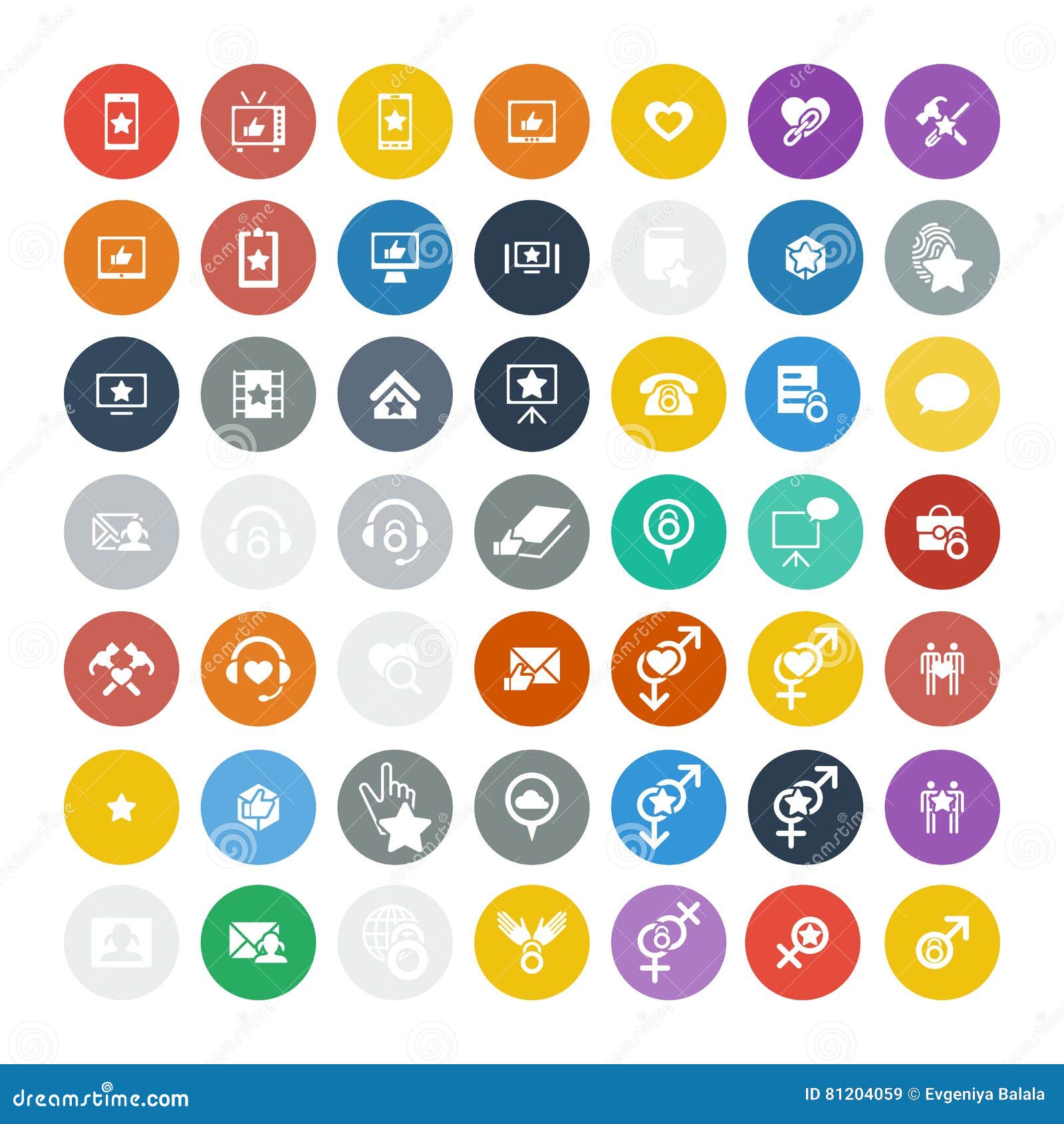 Set of 49 Universal Icons. Business, Internet, Web Design. Stock Vector ...