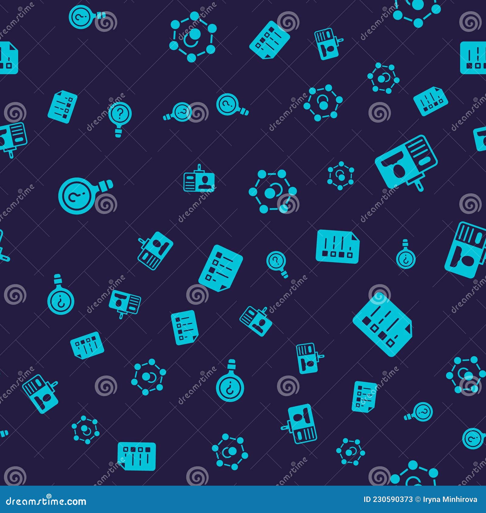 Set Unknown Search, Identification Badge, Molecule and Clipboard with ...