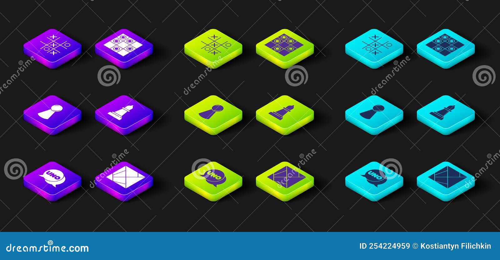 Set Uno Card Game, Rubik Cube, Chip for Board, Chess, Board of Checkers ...