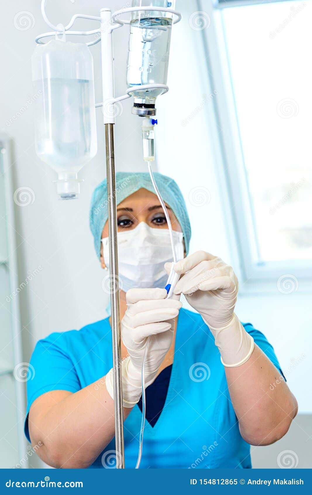 Set Up the Installed Drip System Stock Image - Image of healing ...