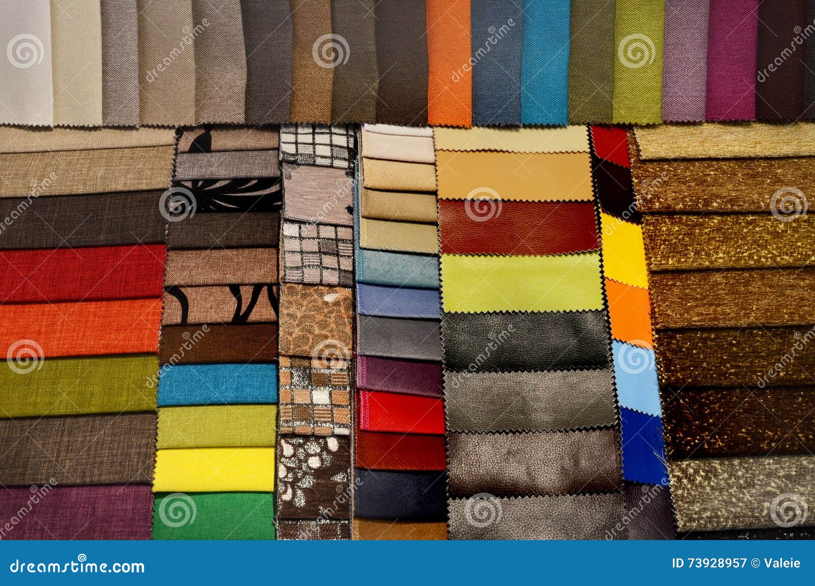Set of Upholstery Samples for Upholstered Furniture Stock Image - Image ...