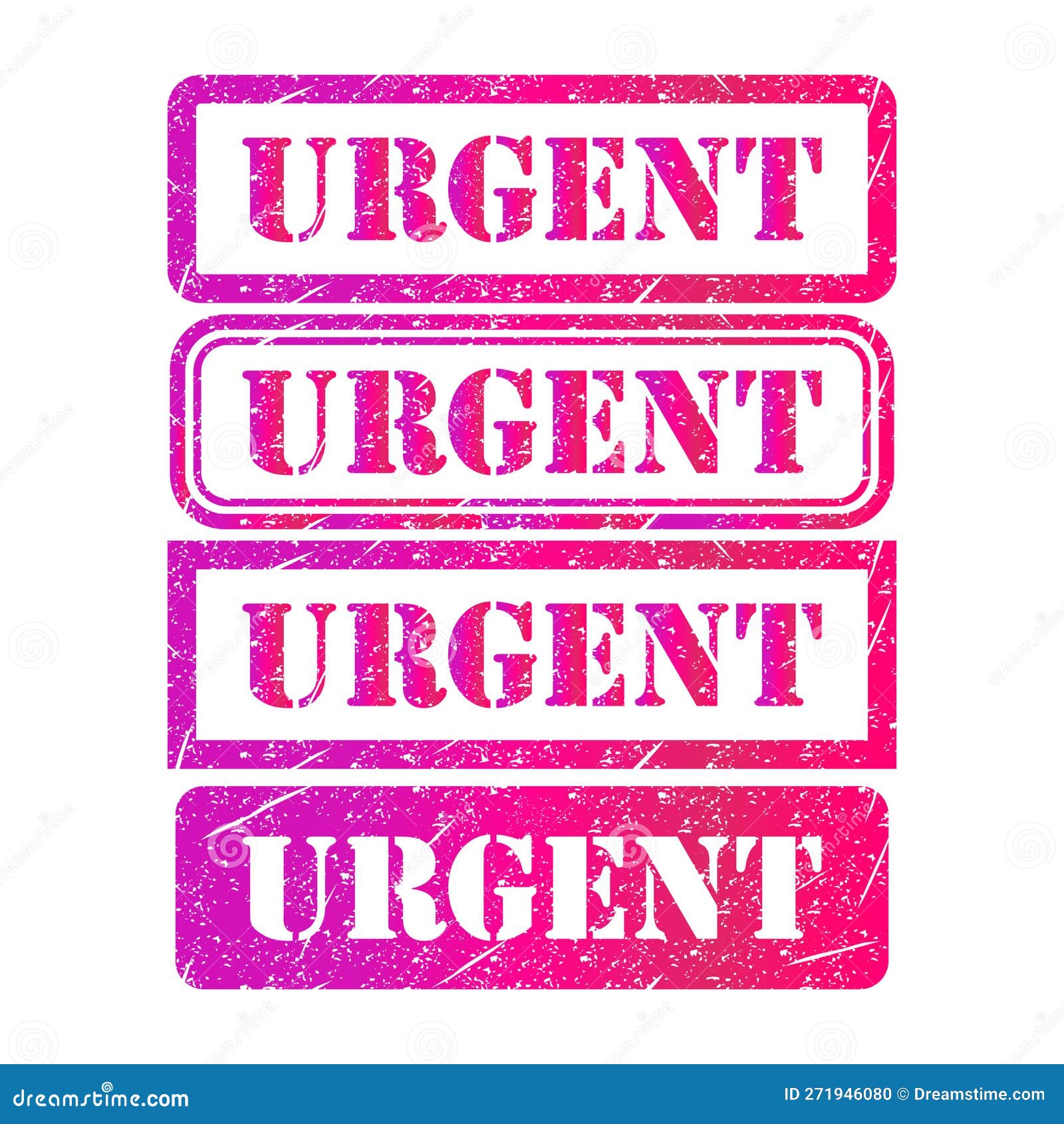Set of Urgent Stamp Symbol, Label Sticker Sign Button, Text Banner ...