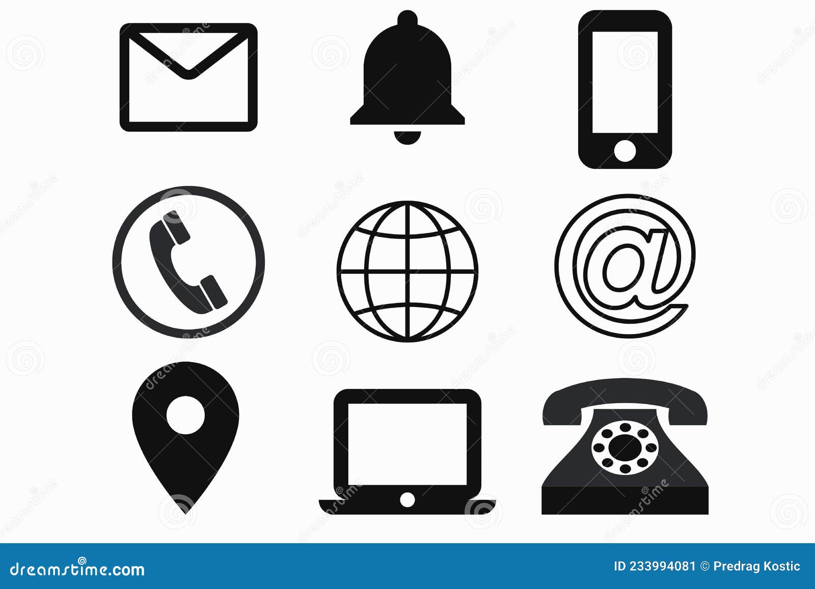 A set of useful icons stock illustration. Illustration of cartoon ...