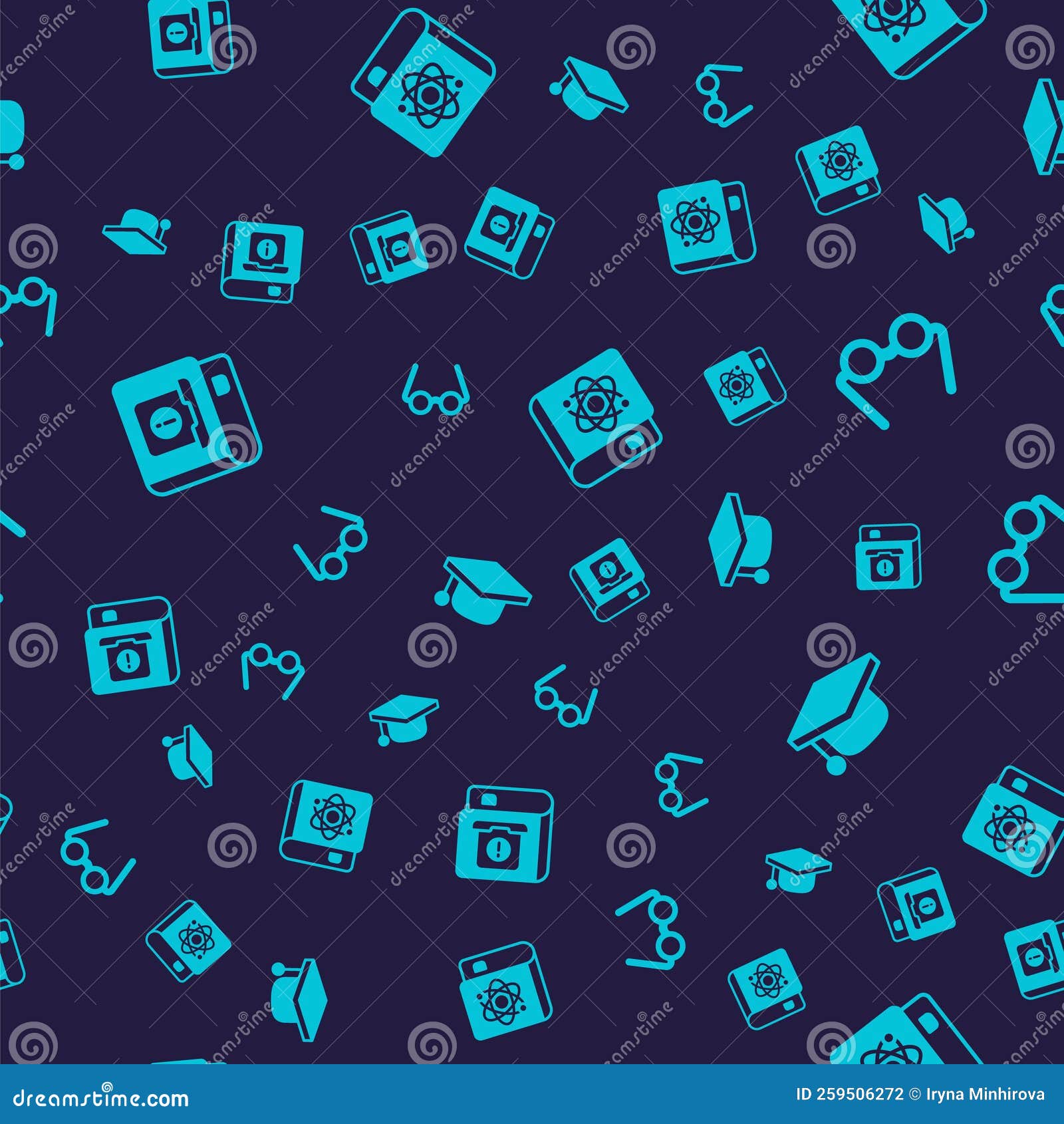 Set User Manual, Glasses, Book about Physics and Graduation Cap on ...