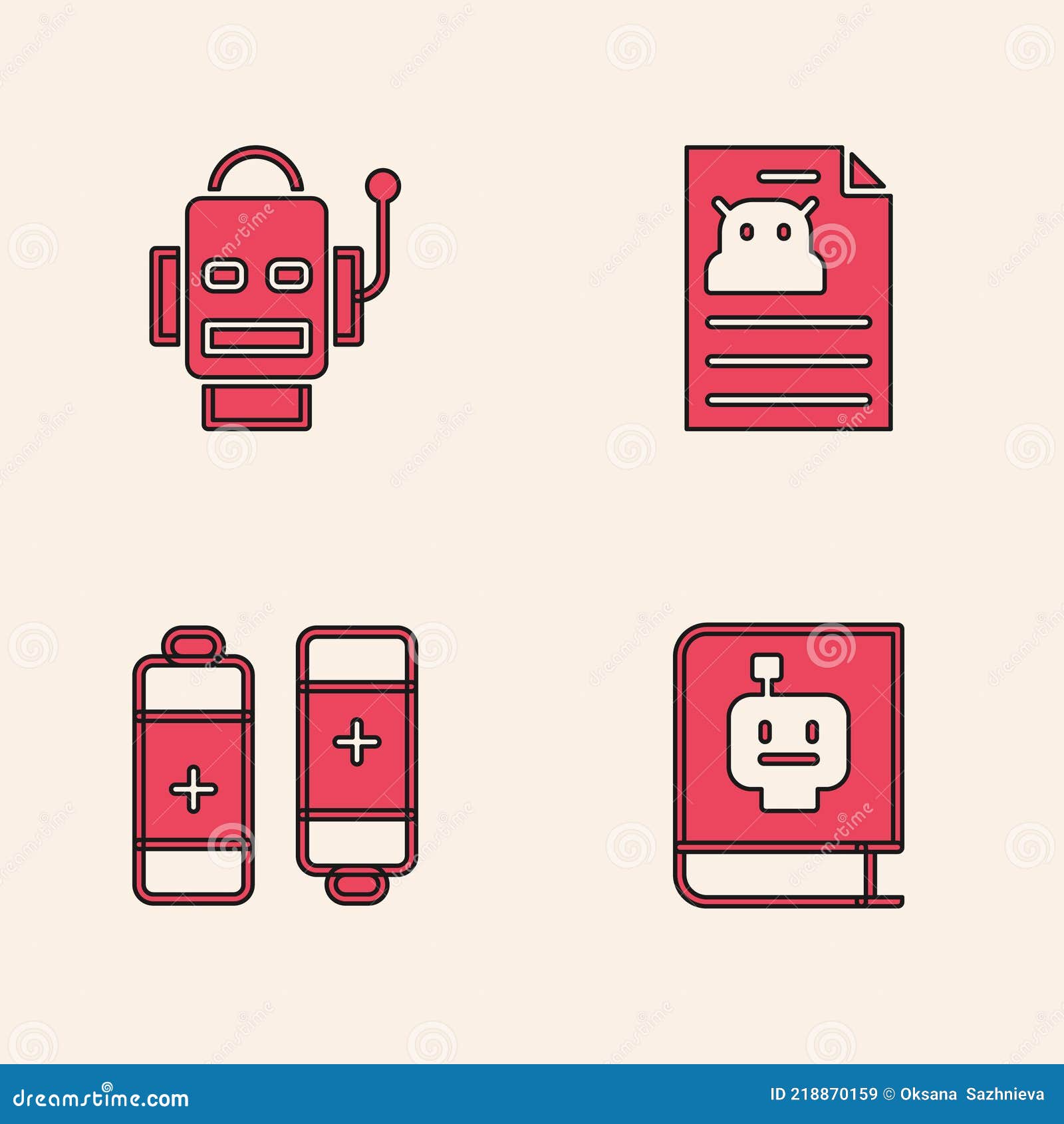 Set User Manual, Robot, Technical Specification and Battery Icon ... Set User Manual, Robot, Technical Specification and Battery Icon ...
