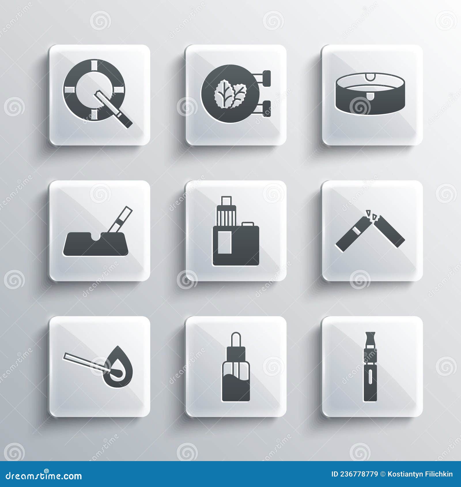 Set Vape Liquid Bottle, Electronic Cigarette, Broken, Mod Device ...