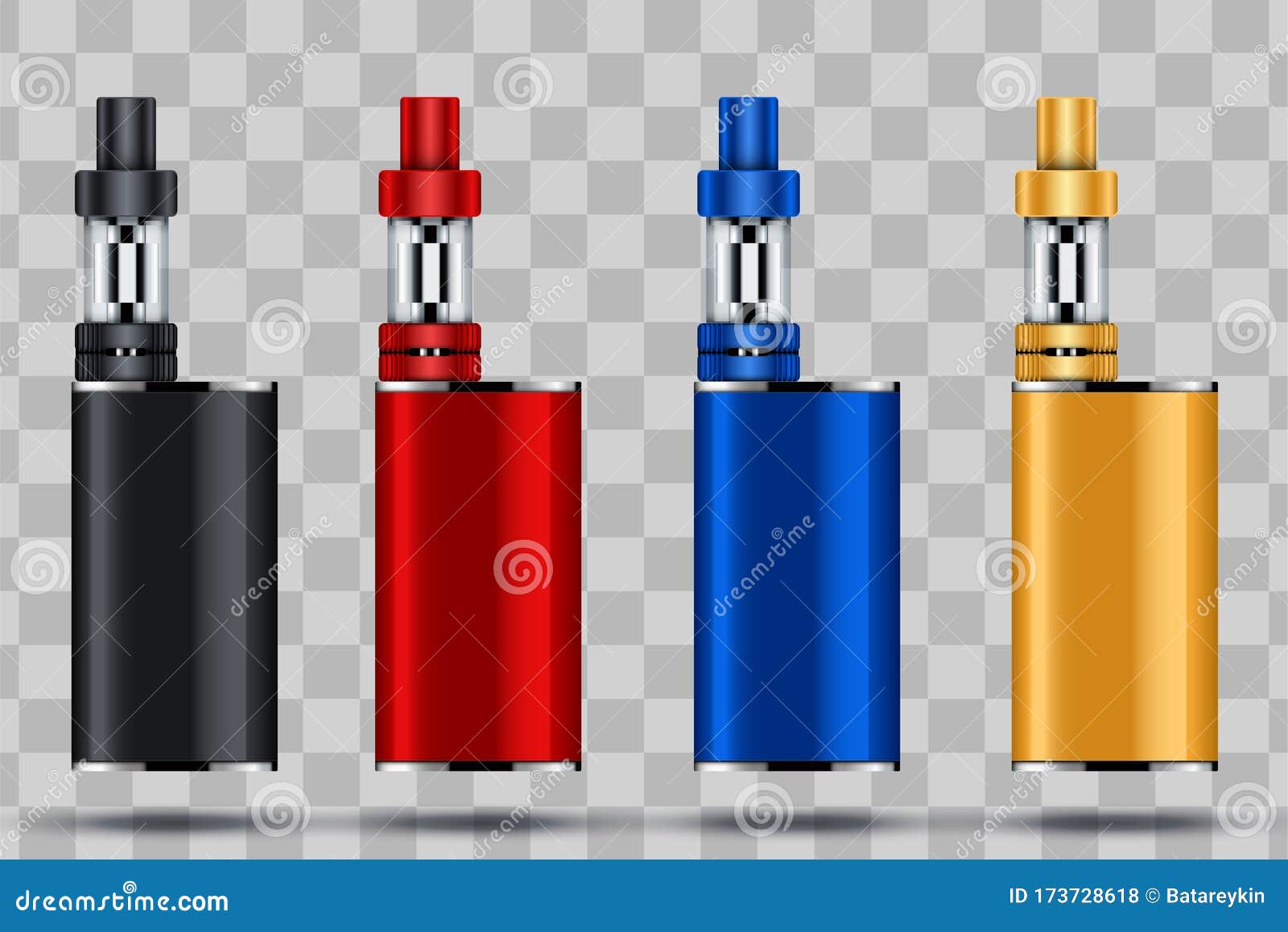 Vaping Box Device Kit and Mod Stock Vector - Illustration of herb ...