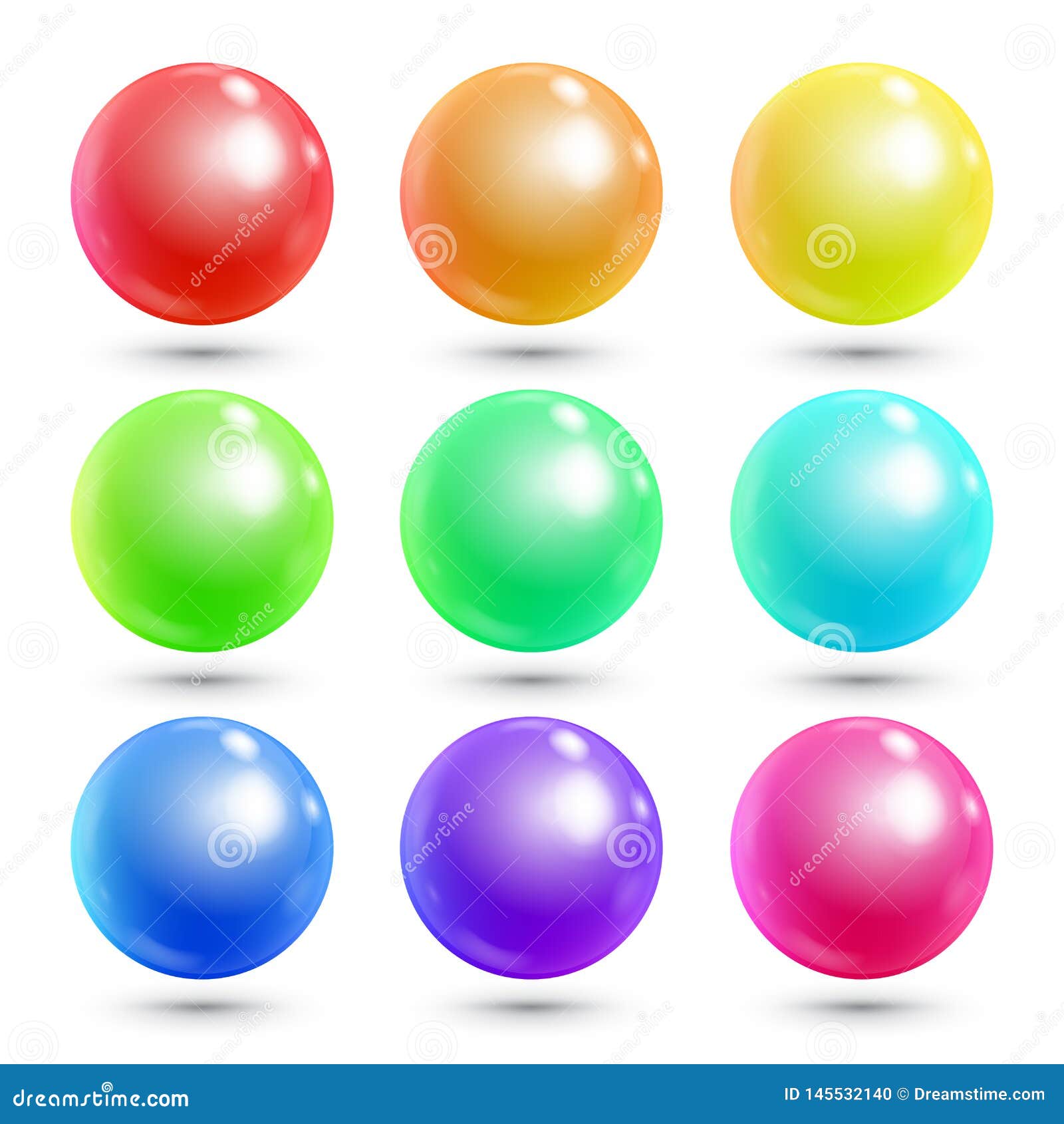 Colorful shiny spheres stock vector. Illustration of icon - 145532140 Colorful shiny spheres stock vector. Illustration of icon - 145532140
