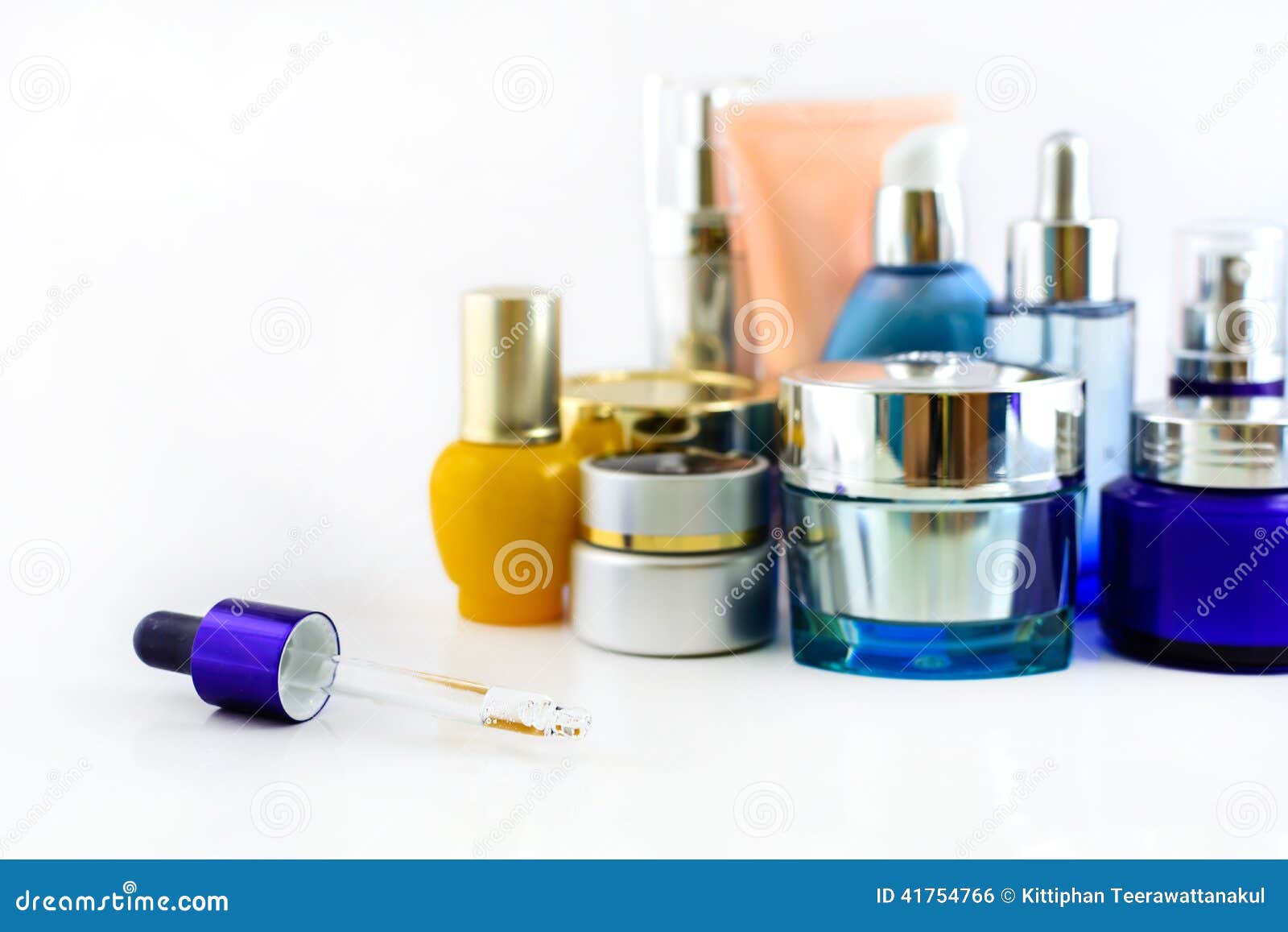 Set of various cosmetics stock photo. Image of aroma - 41754766