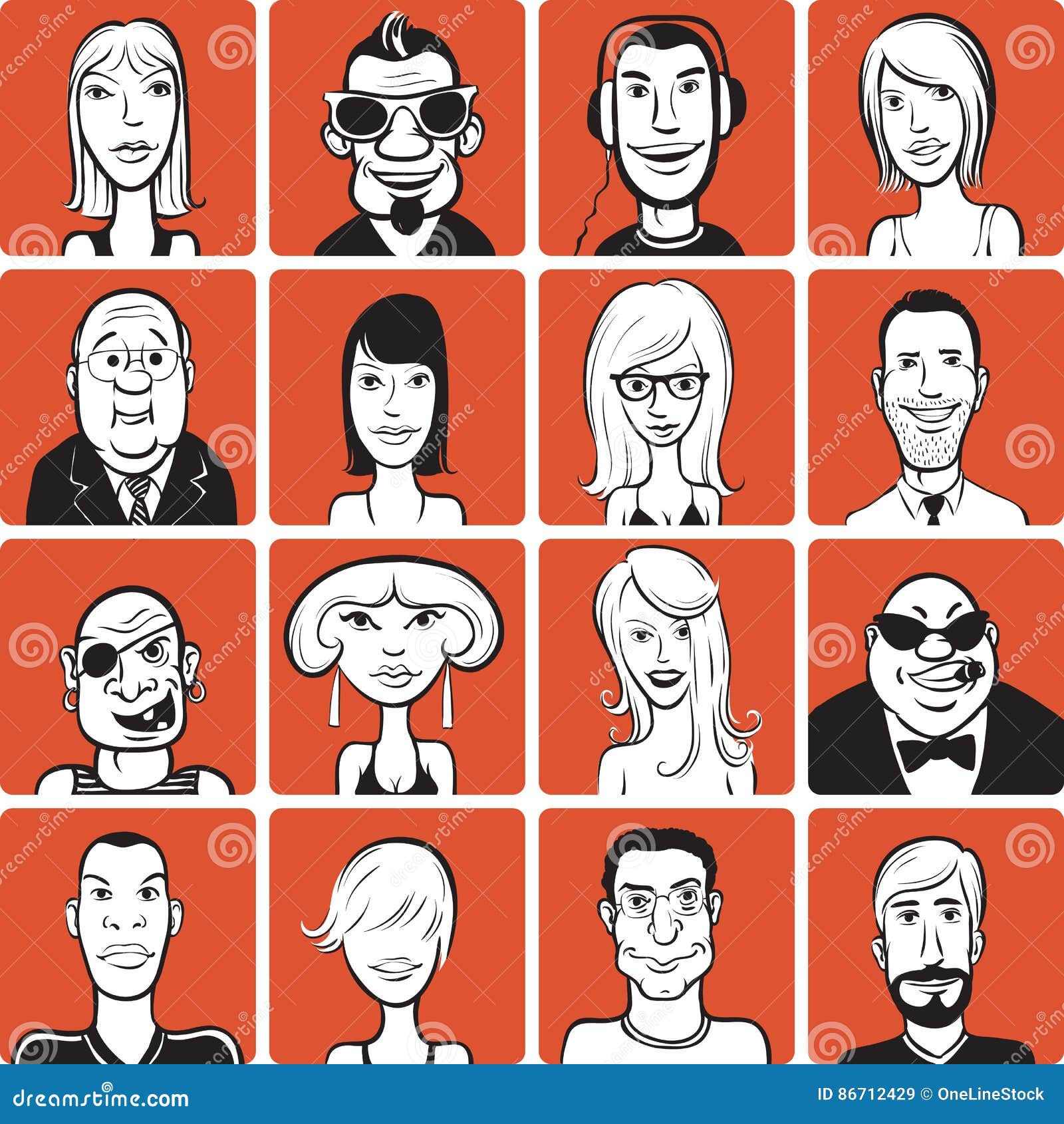 Set of Various Doodle Faces Stock Vector - Illustration of family, dude ... Set of Various Doodle Faces Stock Vector - Illustration of family, dude ...